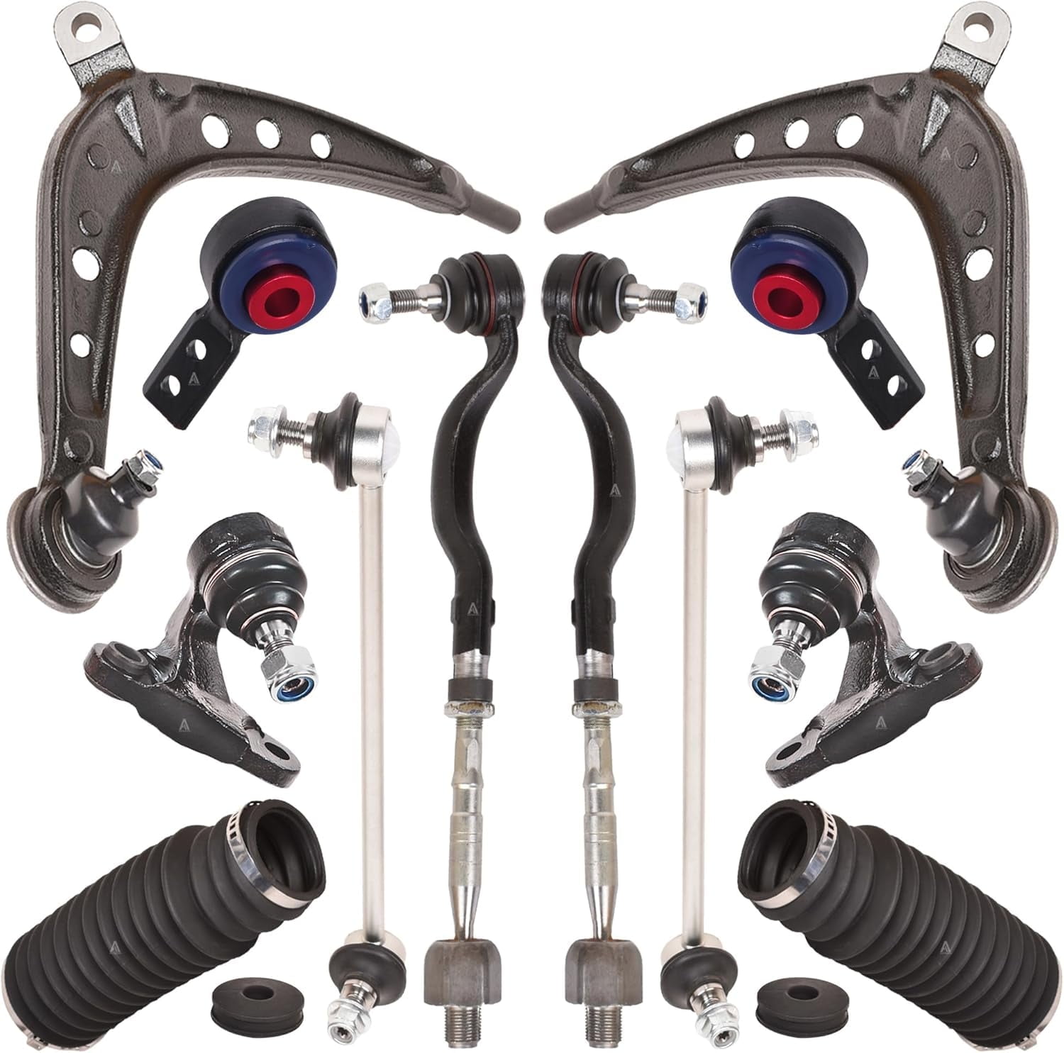 AUTOACER Front Suspension Kit 12 Pcs - Control Arms with Inner Outer ...