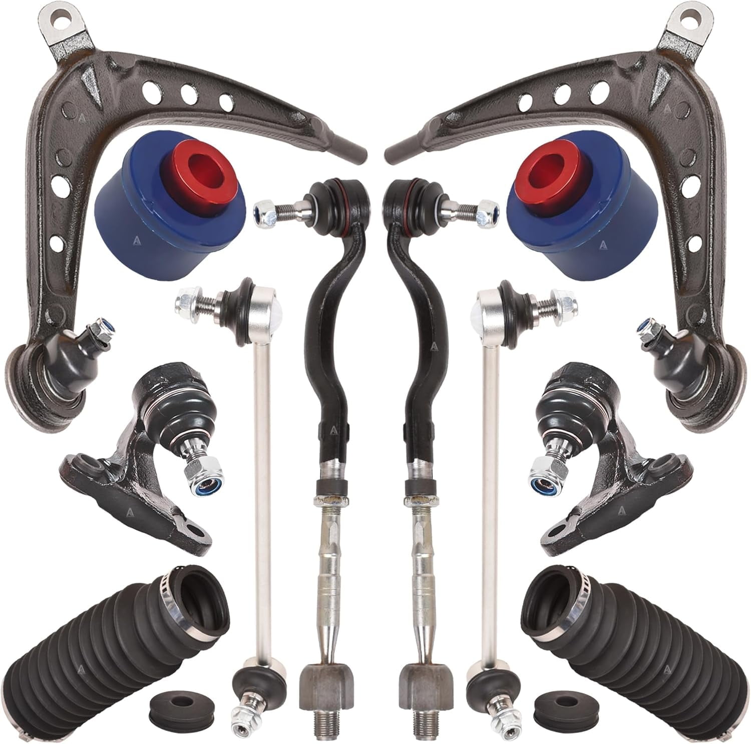 AUTOACER Front Suspension Kit 12 Pcs - Control Arms with Inner Outer ...