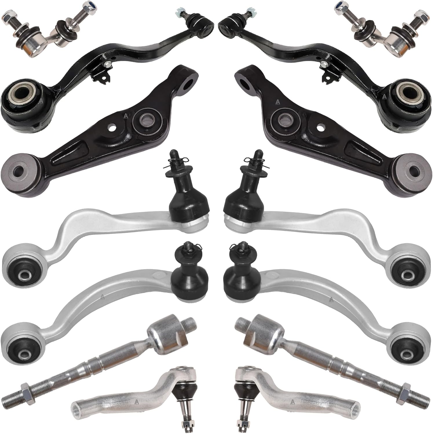 AUTOACER Front Suspension Kit 14 Pcs - Front Upper & Lower Control Arms ...