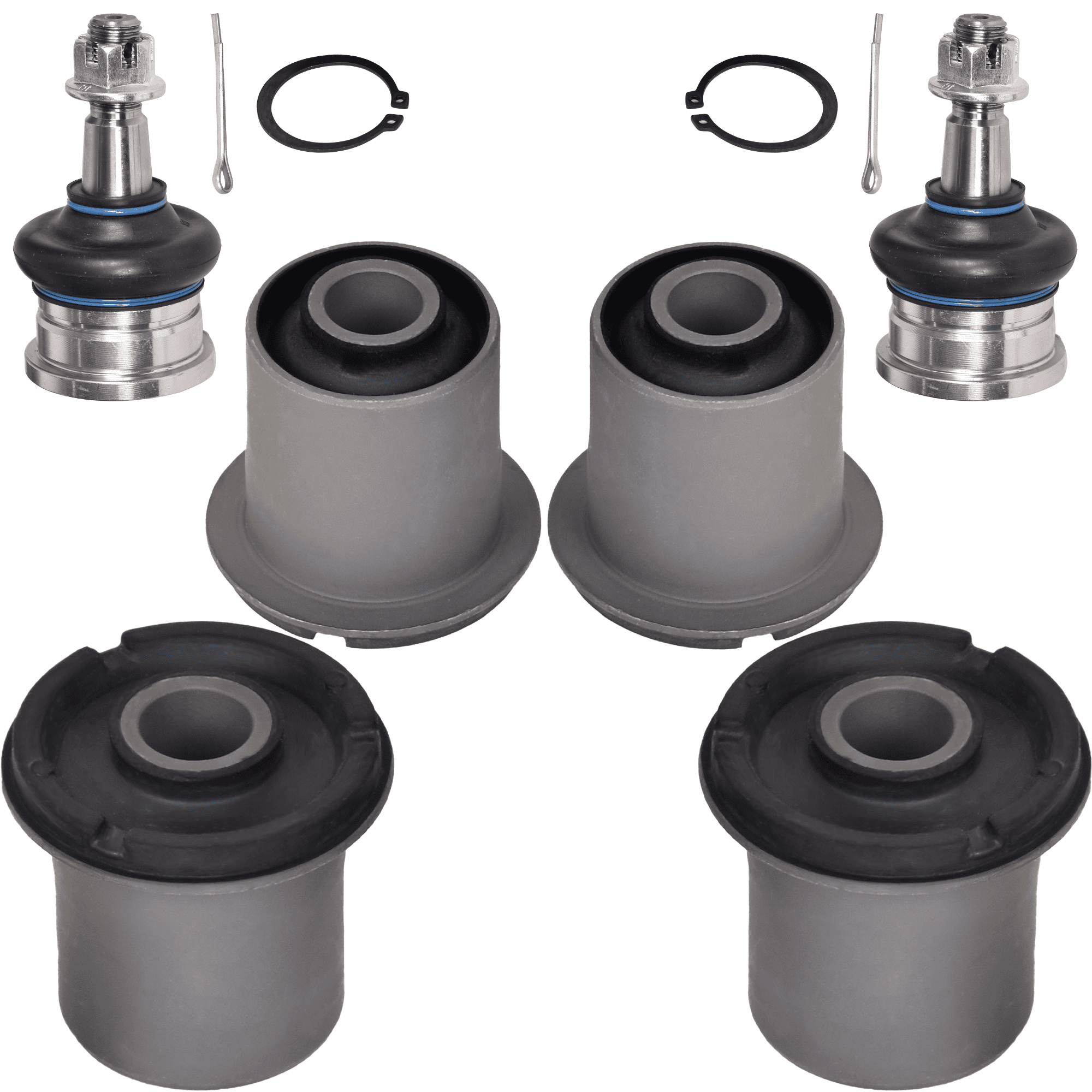 AUTOACER Front Upper Arm Repair Kit 6 piece - Front, Upper Control Arm ...