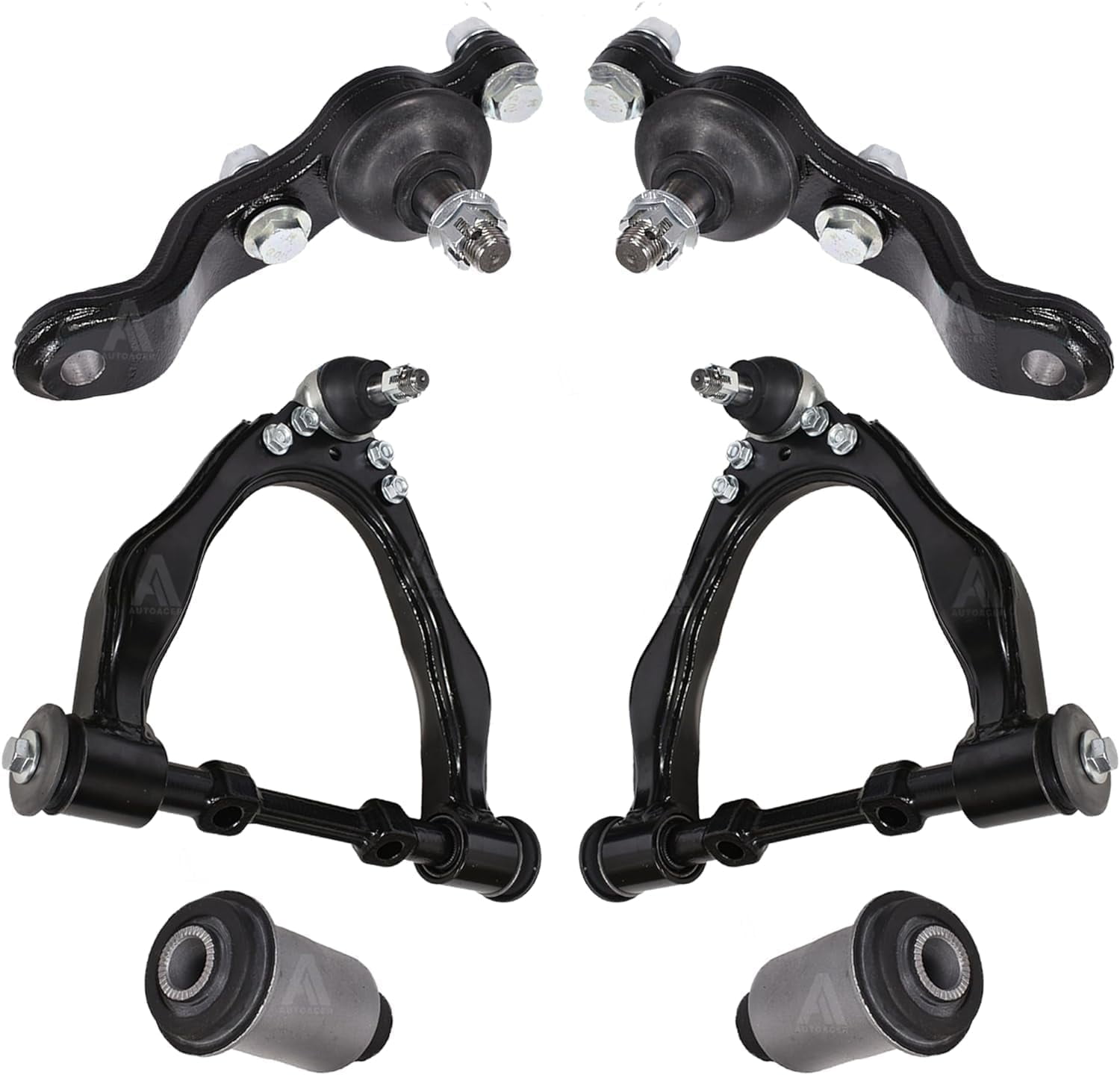 AUTOACER Front Upper Control Arms, Lower Control Arm Bushes & Ball ...