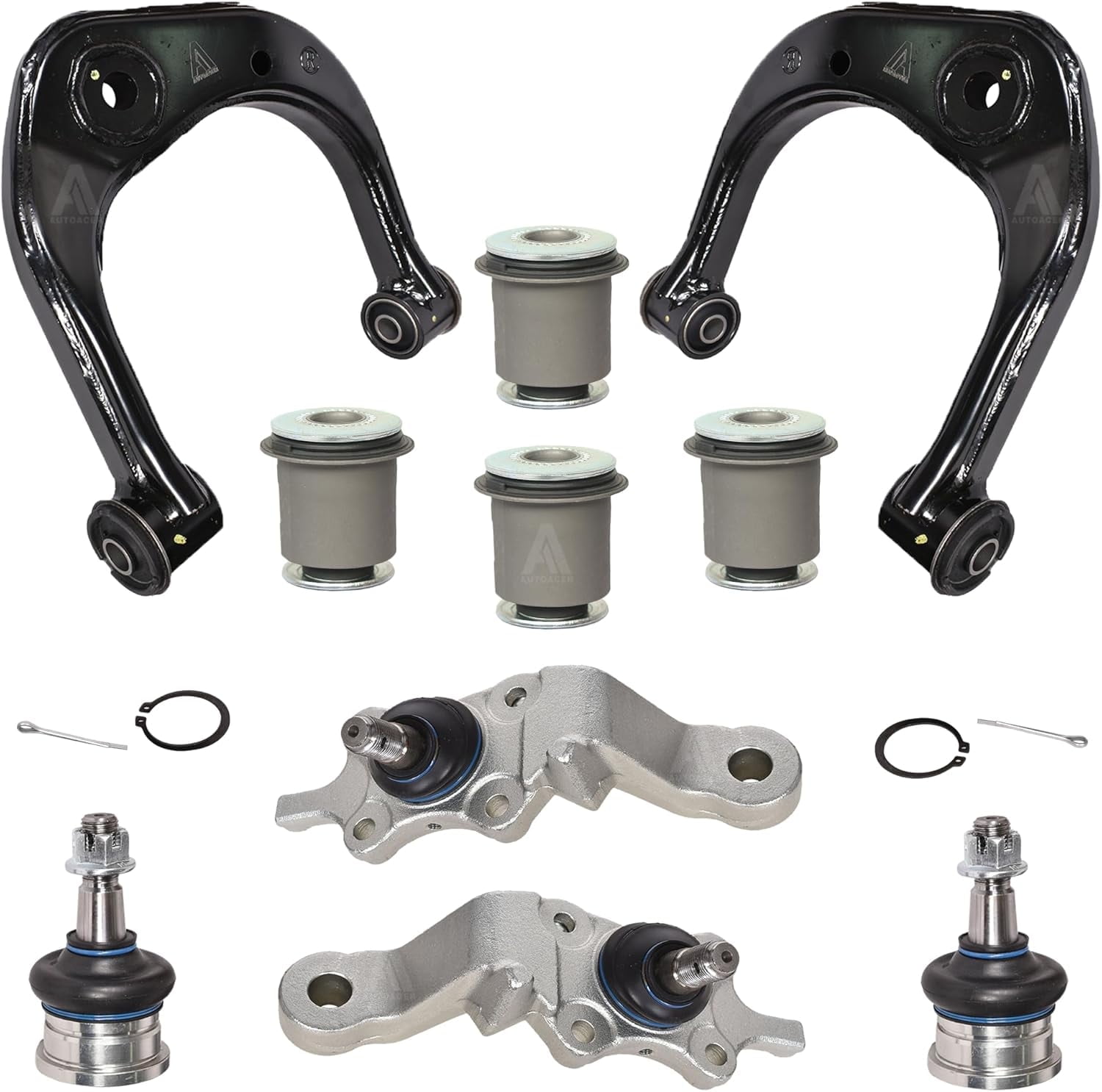 AUTOACER Front Upper Control Arms, Upper & Lower Control Arm Ball ...