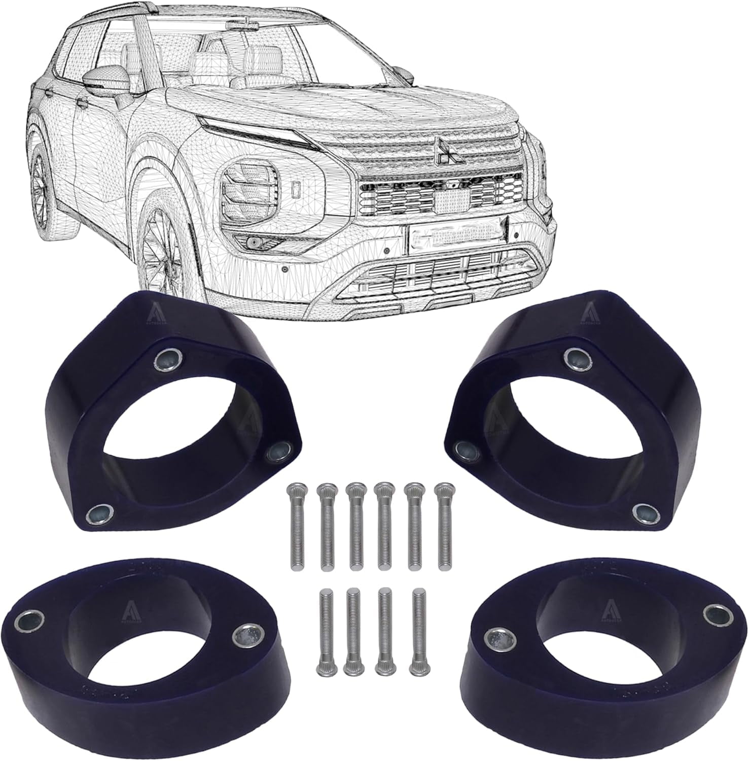 AUTOACER Polyurethane Lift Kit - Complete Front & Rear Leveling Lift ...