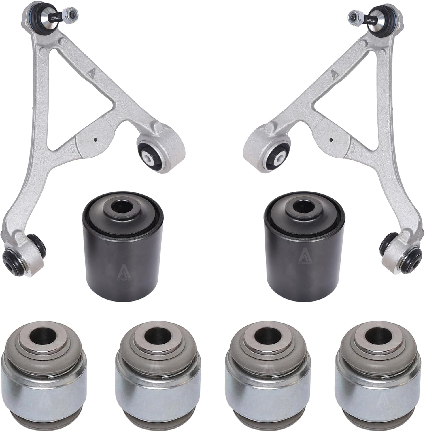 AUTOACER Rear Control Arms & Bushing Kit 8 Pcs - Rear Upper Control ...