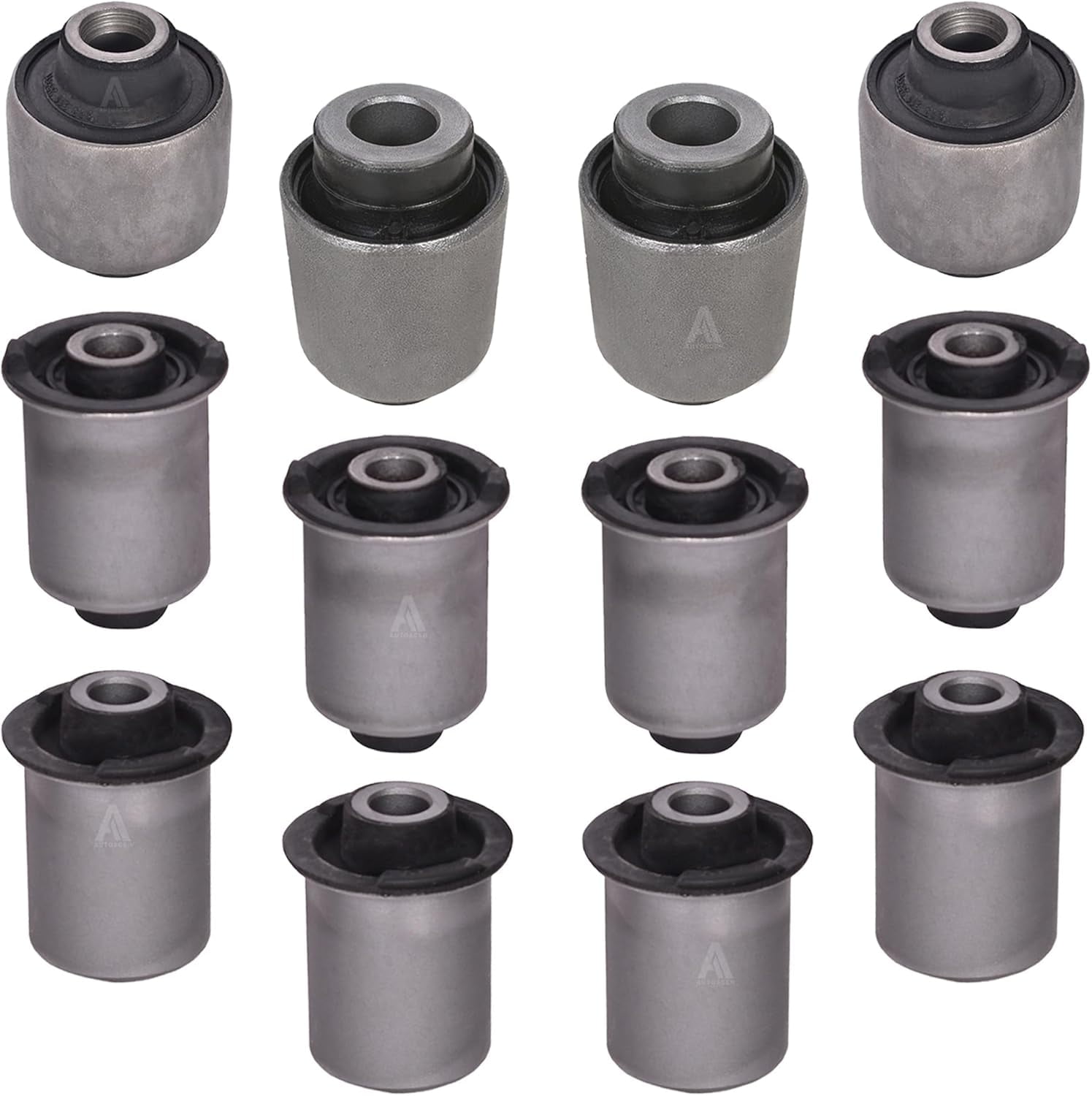 AUTOACER Rear Upper Lower Control Arm Trailing Arm Bushing Kit (Left ...