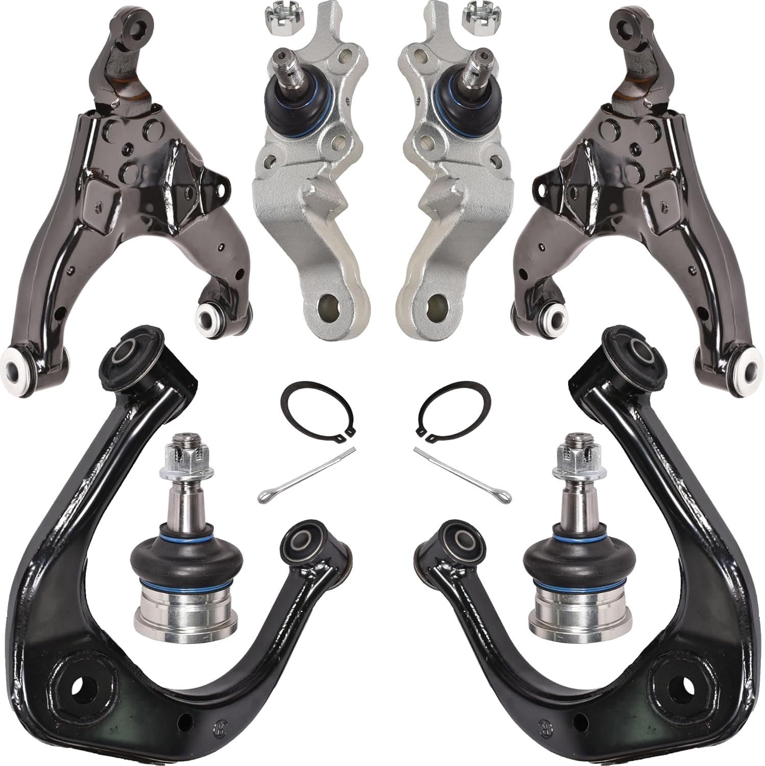 AUTOACER Suspension Kit 8 Pcs - Front Upper Lower Control Arms with ...
