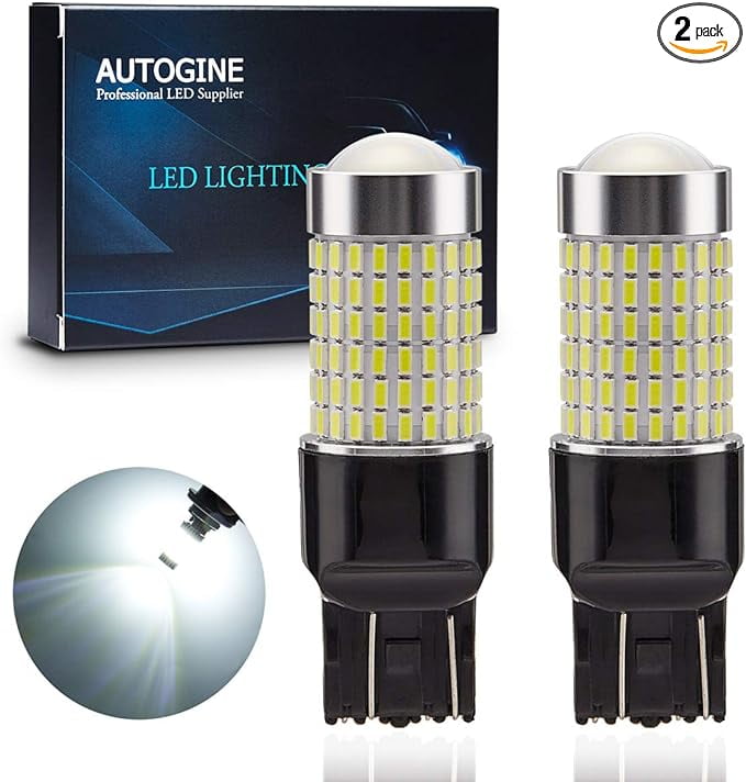 AUTOGINE 1400 Lumens Extremely Bright 144-SMD 7443 7440 7441 7444 W21W ...
