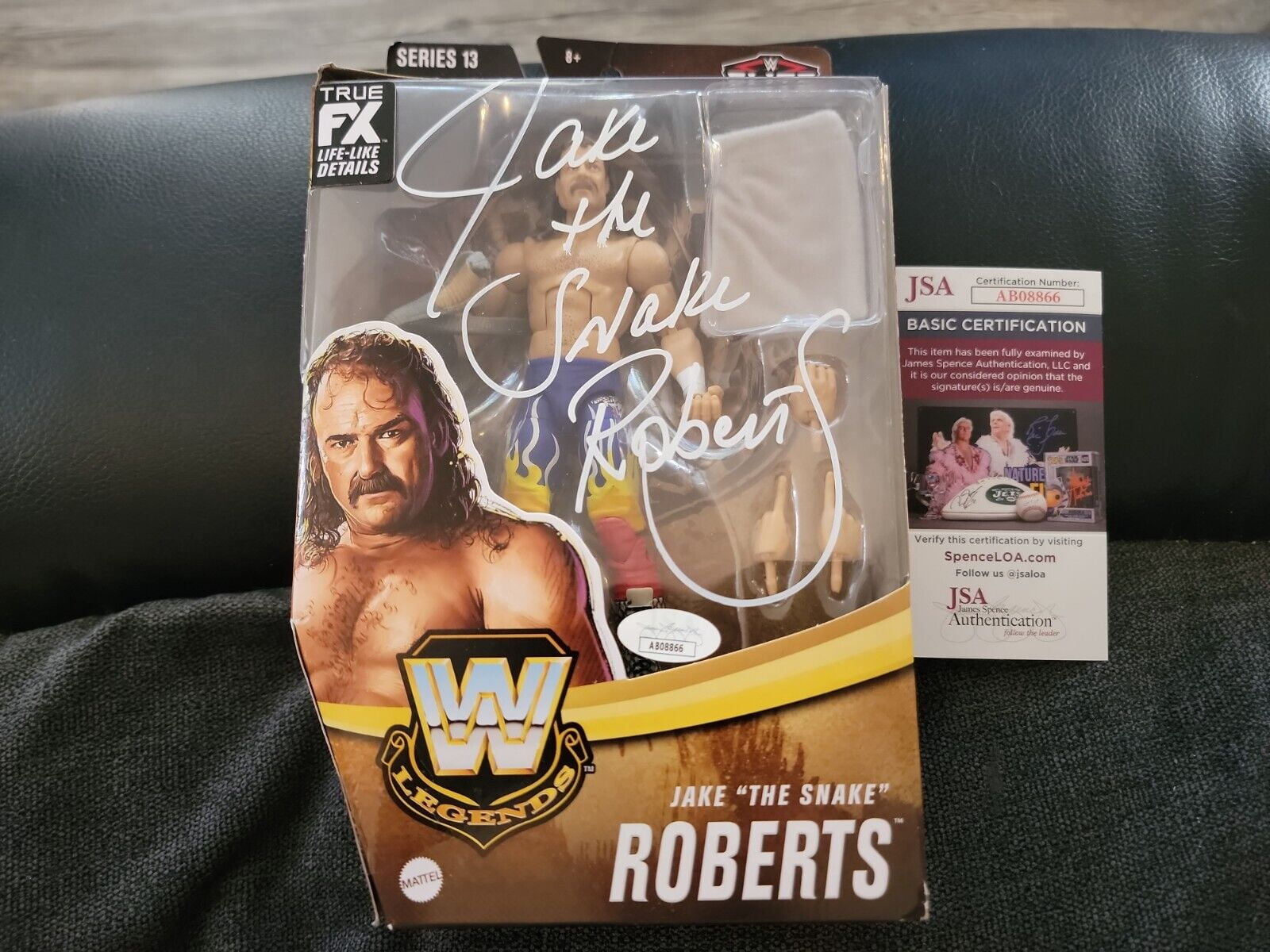 AUTOGRAPHED Jake "The Snake" Roberts WWE Elite Action Figure Series 13 Jsa Coa! - Walmart.com