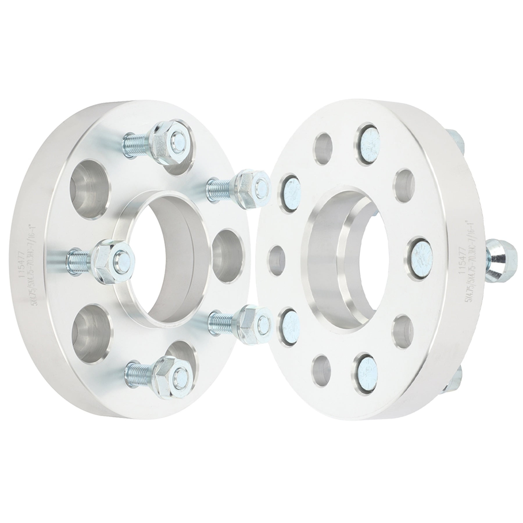 AUTOMUTO 2set 1 HUBCENTRIC Wheel Spacers 5x4.75 7/16" Studs 25mm 70.3mm ...