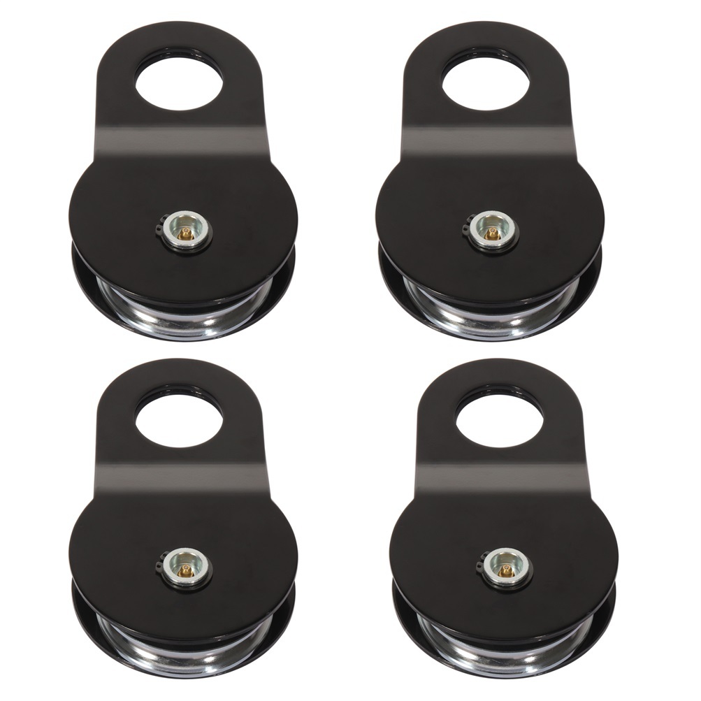 AUTOMUTO 4 pcs Snatch Block 20000 lbs Heavy Duty Block Pulley Hoist ...
