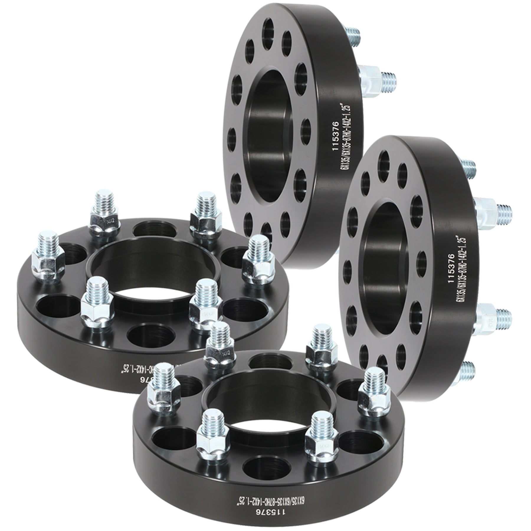 AUTOMUTO 4set 1.25 6 Lug 6x135 Wheel Spacers with 14x2 Studs for Expedition for F150 for ...