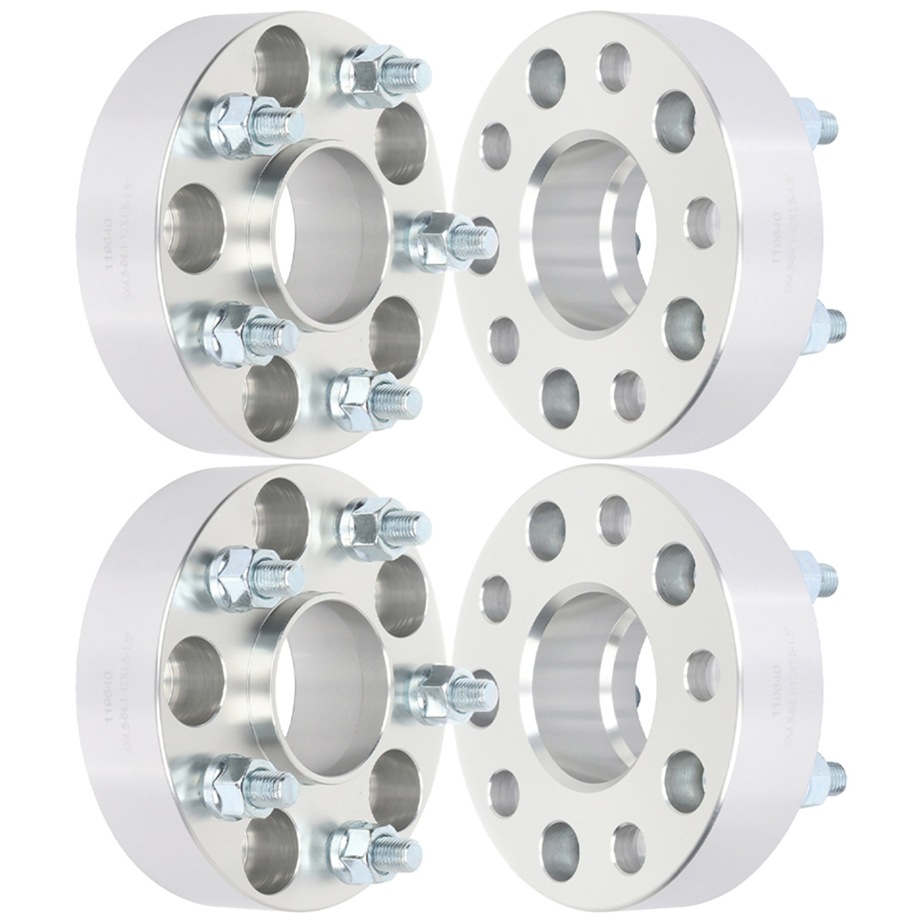 AUTOMUTO 4set 5x4.5 1.5" 12x1.5 64.1 Wheel Spacers adapters fit for ...