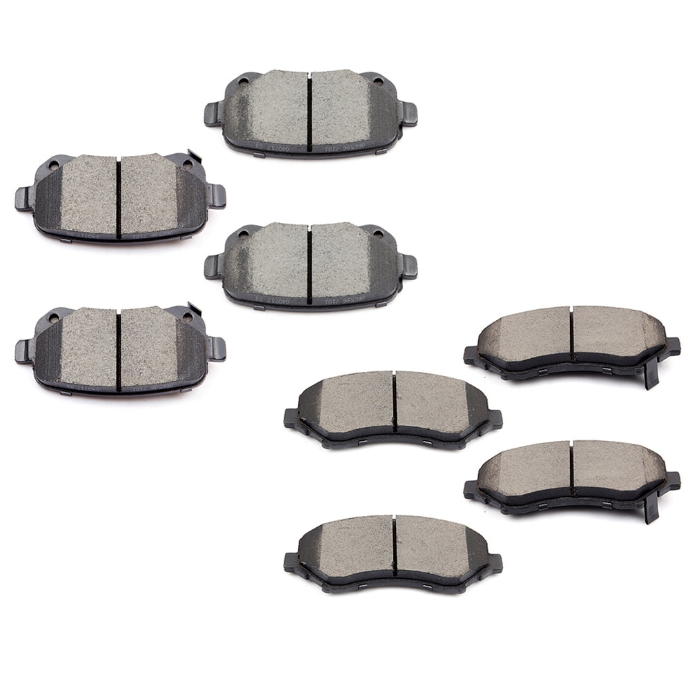 AUTOMUTO 8pcs Front Rear Ceramic Pads Brakes fit for 08-12 for Chrysler ...