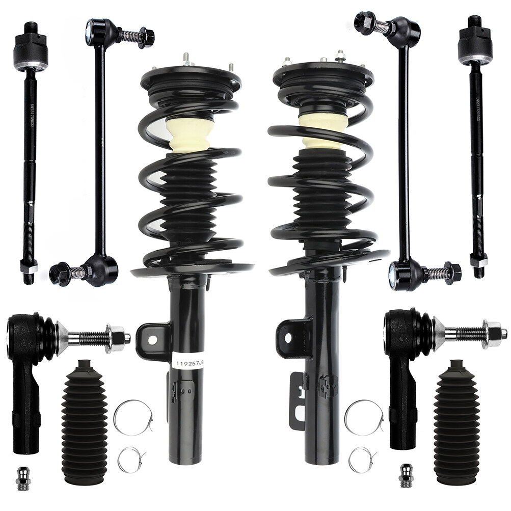 AUTOMUTO Front Complete Struts Assembly Stabilizer Bar Link Steering ...
