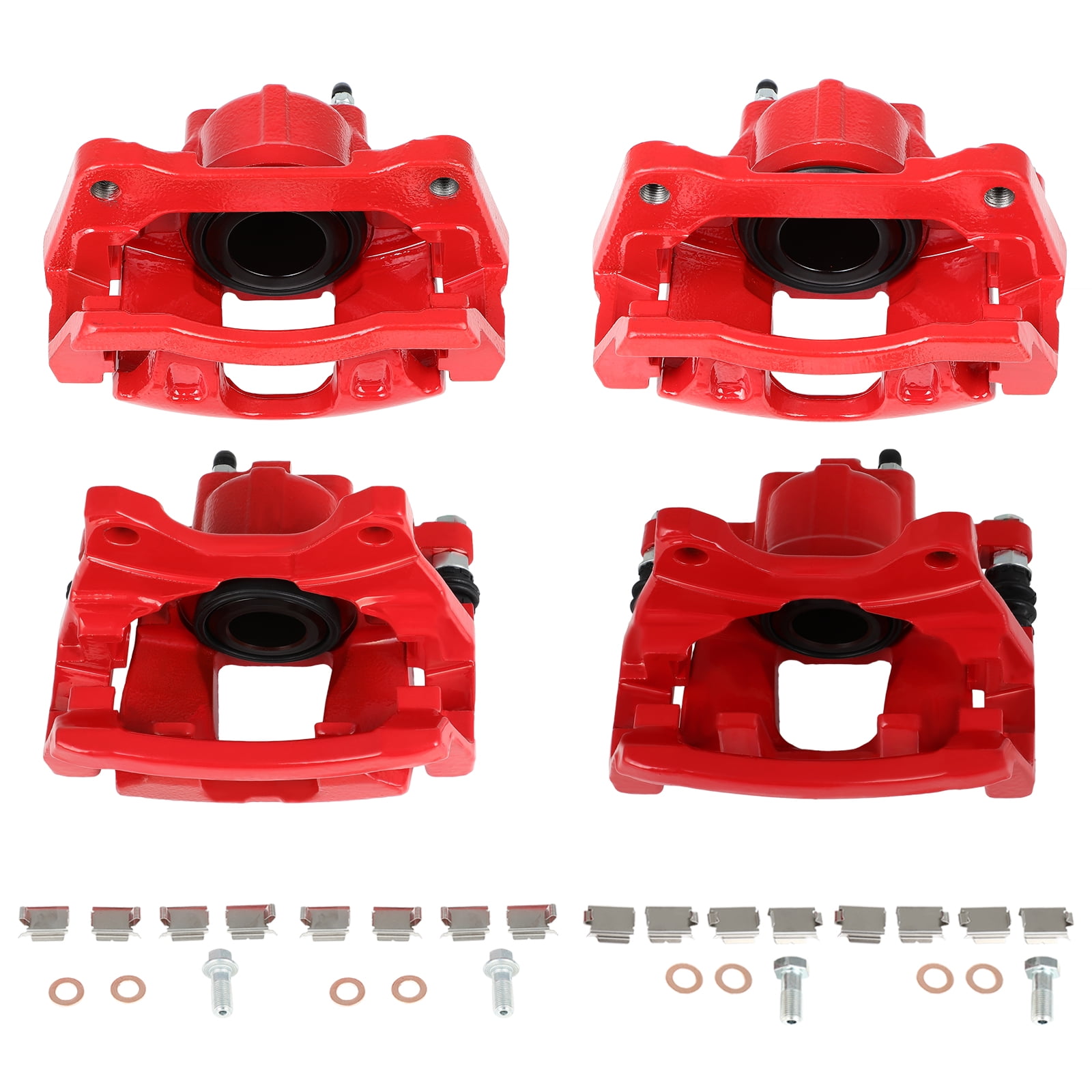 AUTOMUTO Front & Rear Disc Brake Calipers With Bracket For Dodge Nitro ...