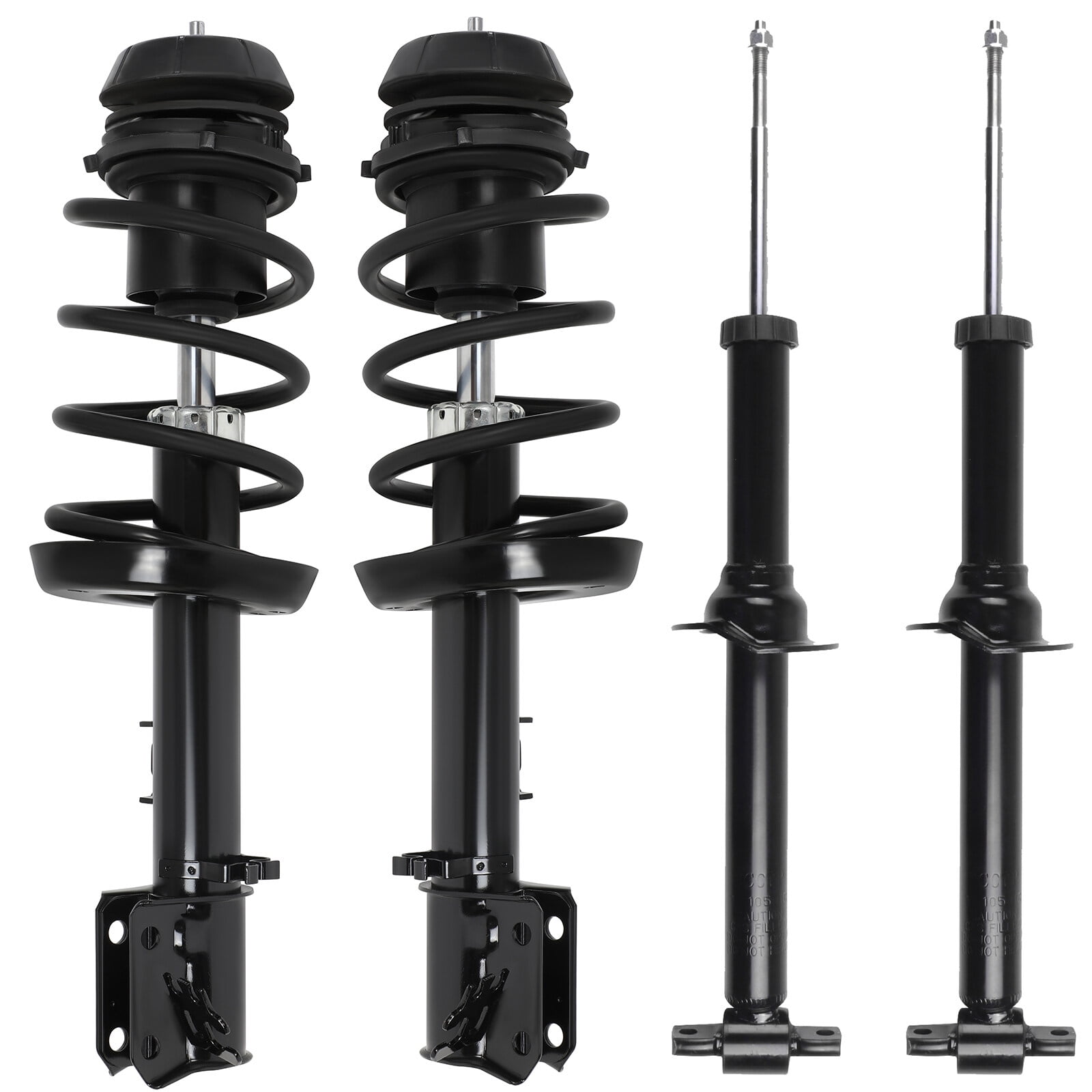 AUTOMUTO Front Rear Pair Complete Struts Spring Assembly Shock Absorber ...
