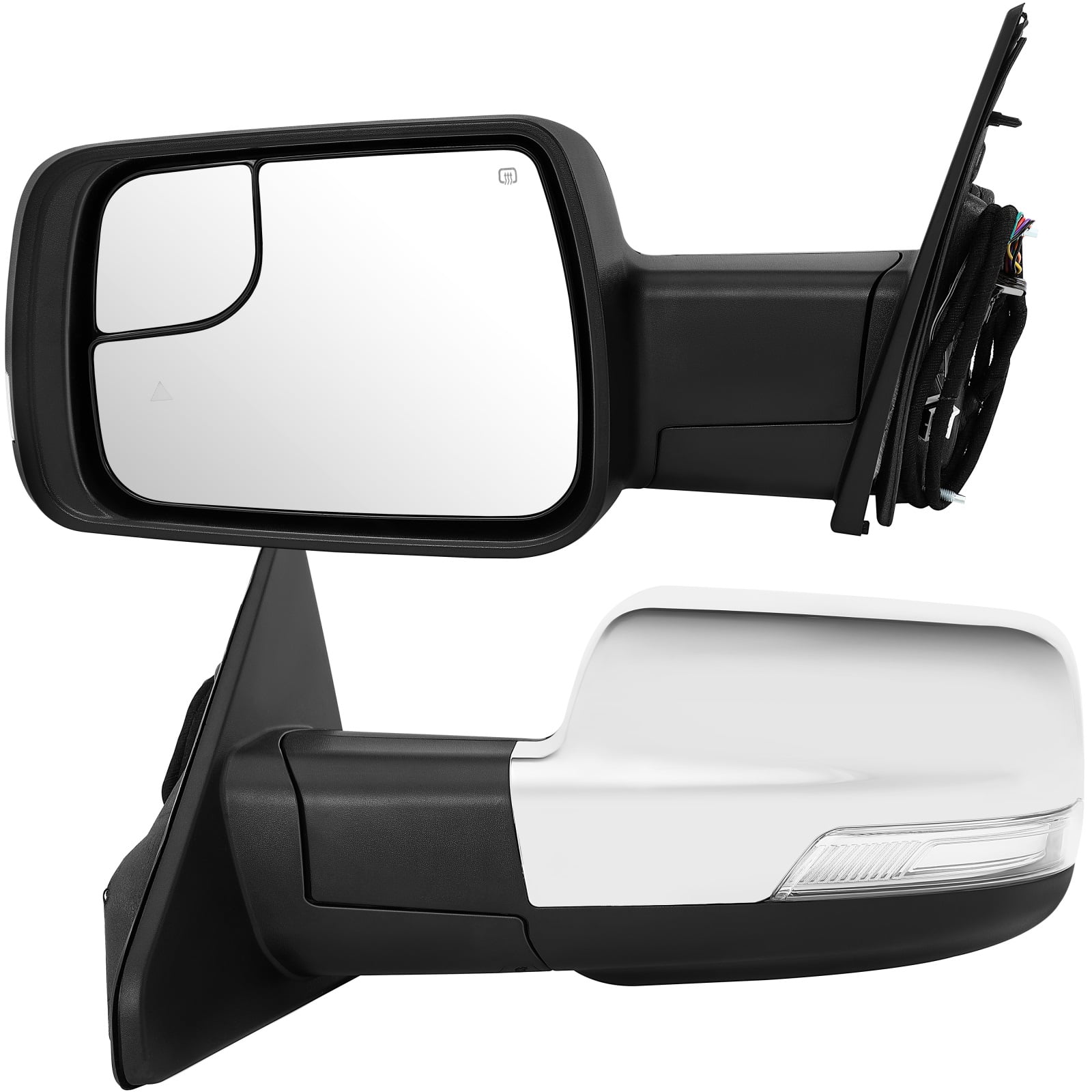 AUTOMUTO Towing Mirrors LH Driver and RH Passenger Side Tow Mirrors ...
