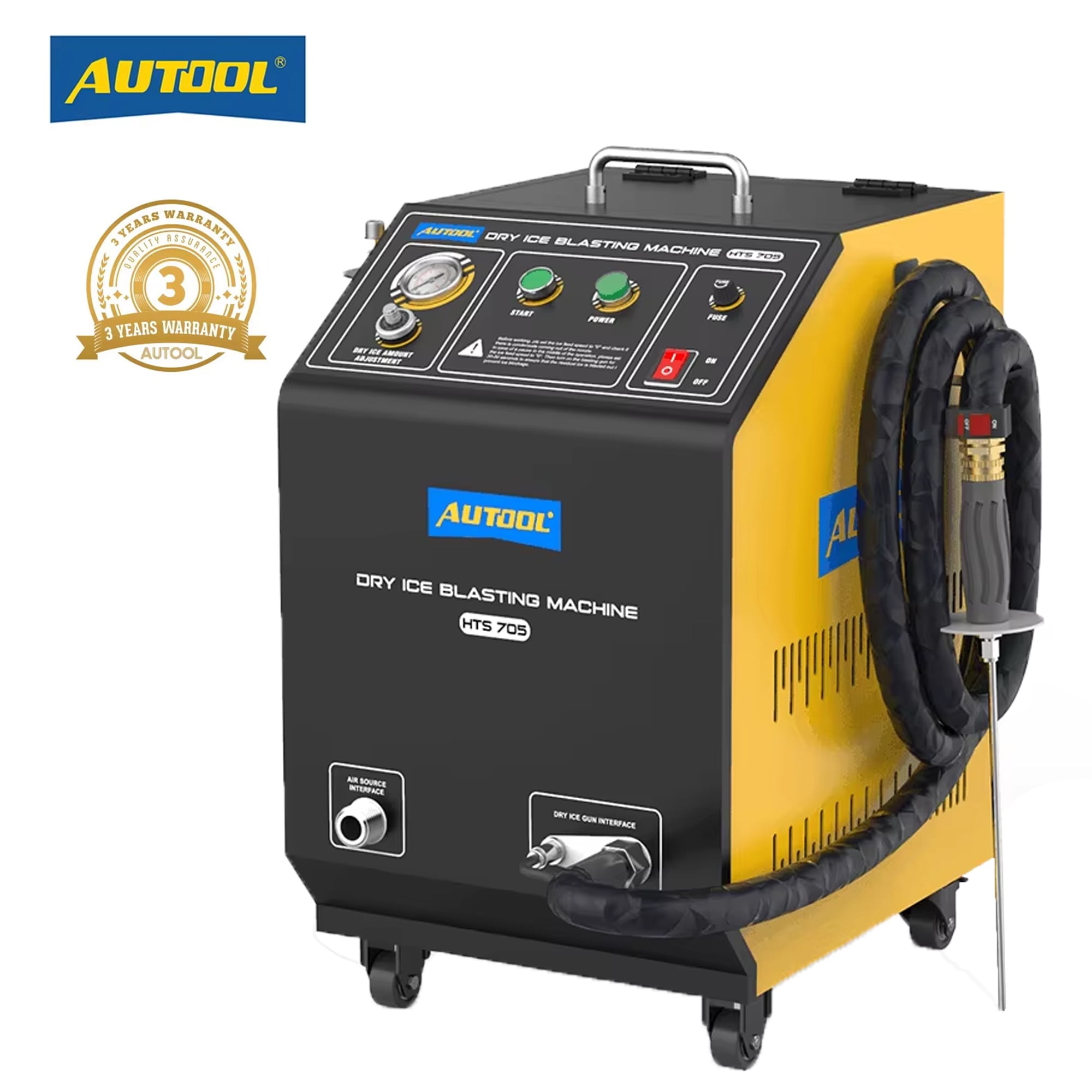 AUTOOL Automotive Dry Ice Cleaning Machine Car Engine Throttle Carbon ...