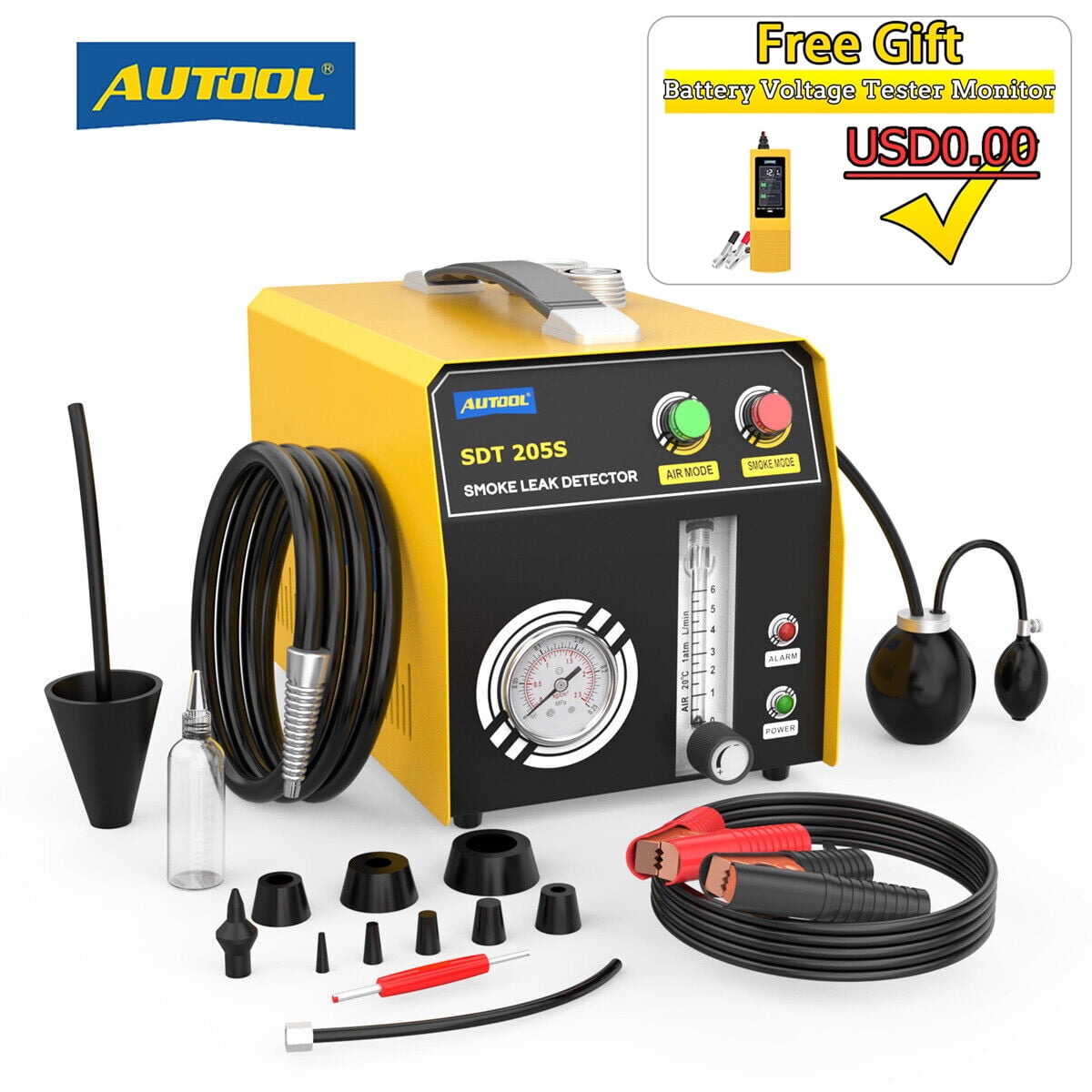 AUTOOL Automotive Smoke Leak Detector with Fuel Pressure Gauge in Nepal ...