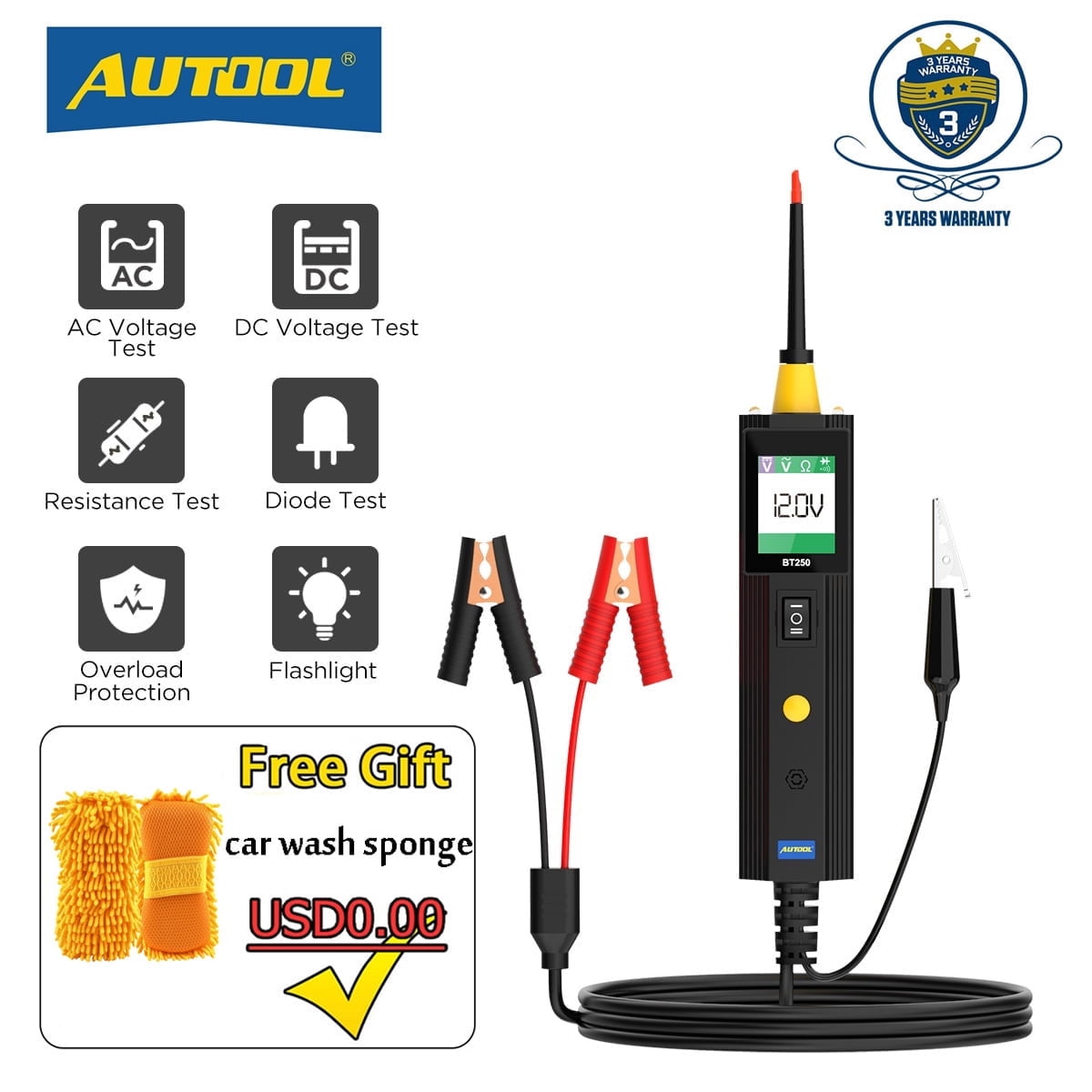 AUTOOL Automotive Power Circuit Probe Tester Bahrain | Ubuy