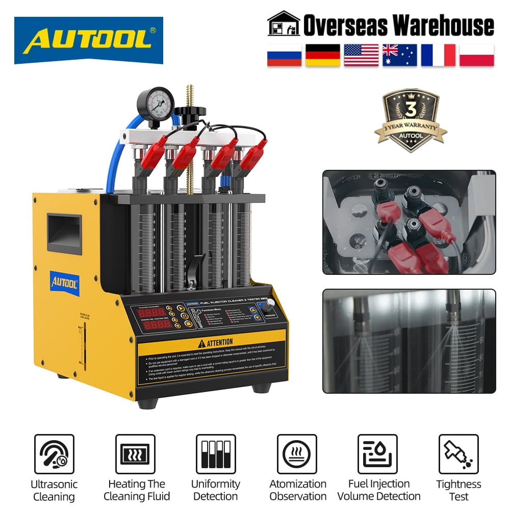 AUTOOL CT160 Automotive Injector Nozzle Cleaning Machine Fuel Injector ...