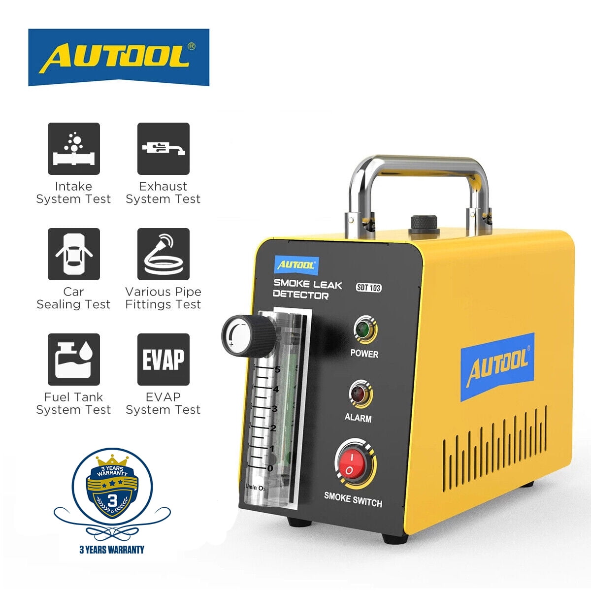 AUTOOL Car EVAP Smoke Machine Leak Tester, Automotive Smoke Leak ...