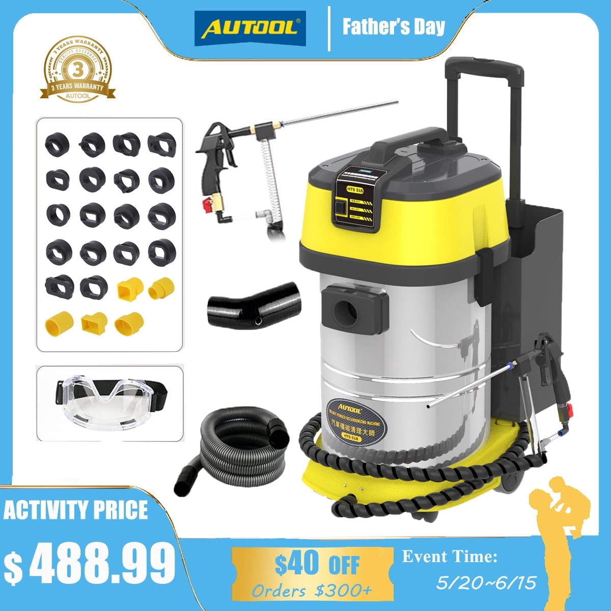 AUTOOL Car Walnut Sand Blasting De-Carbon Cleaner Engine Carbon ...