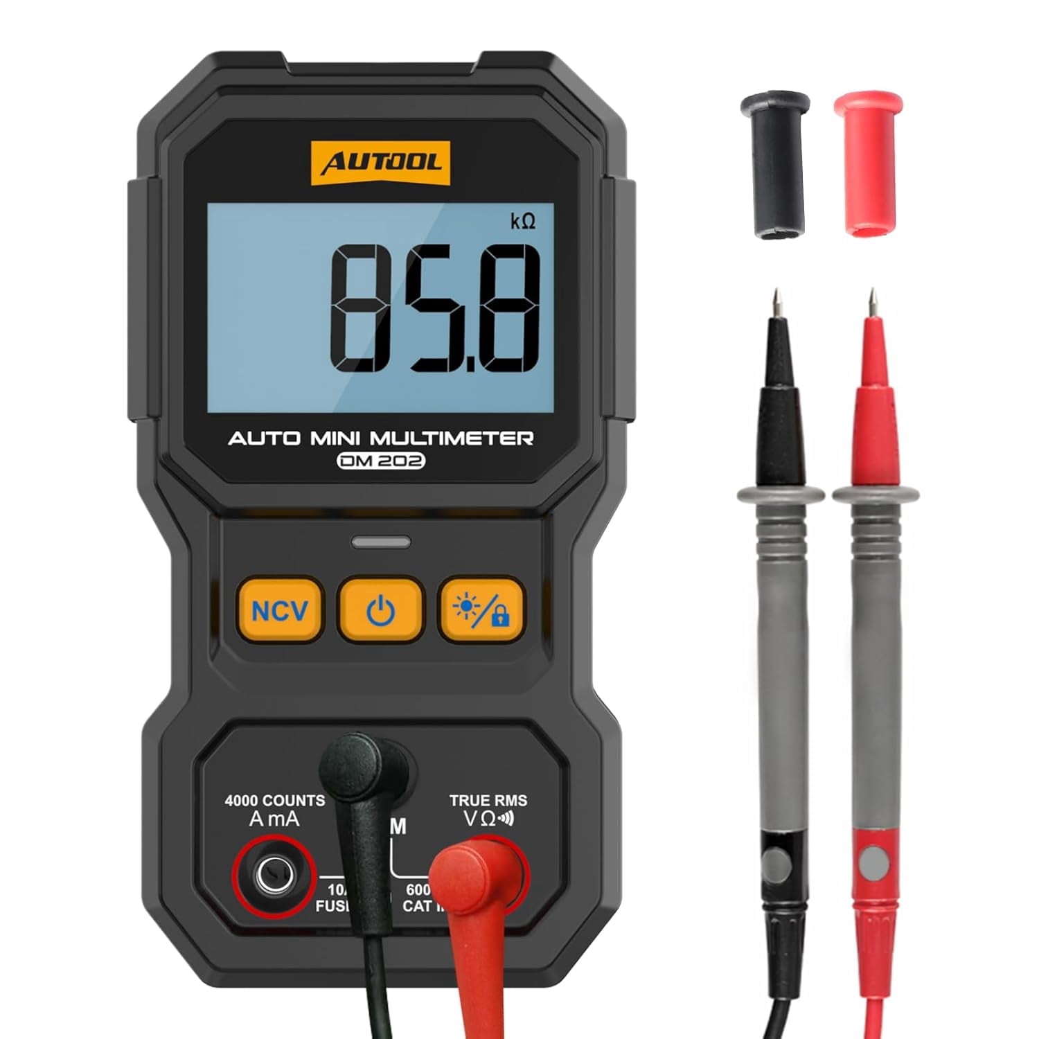 AUTOOL DM202 Auto Mini Digital Multimeter, Automotive Electrical ...
