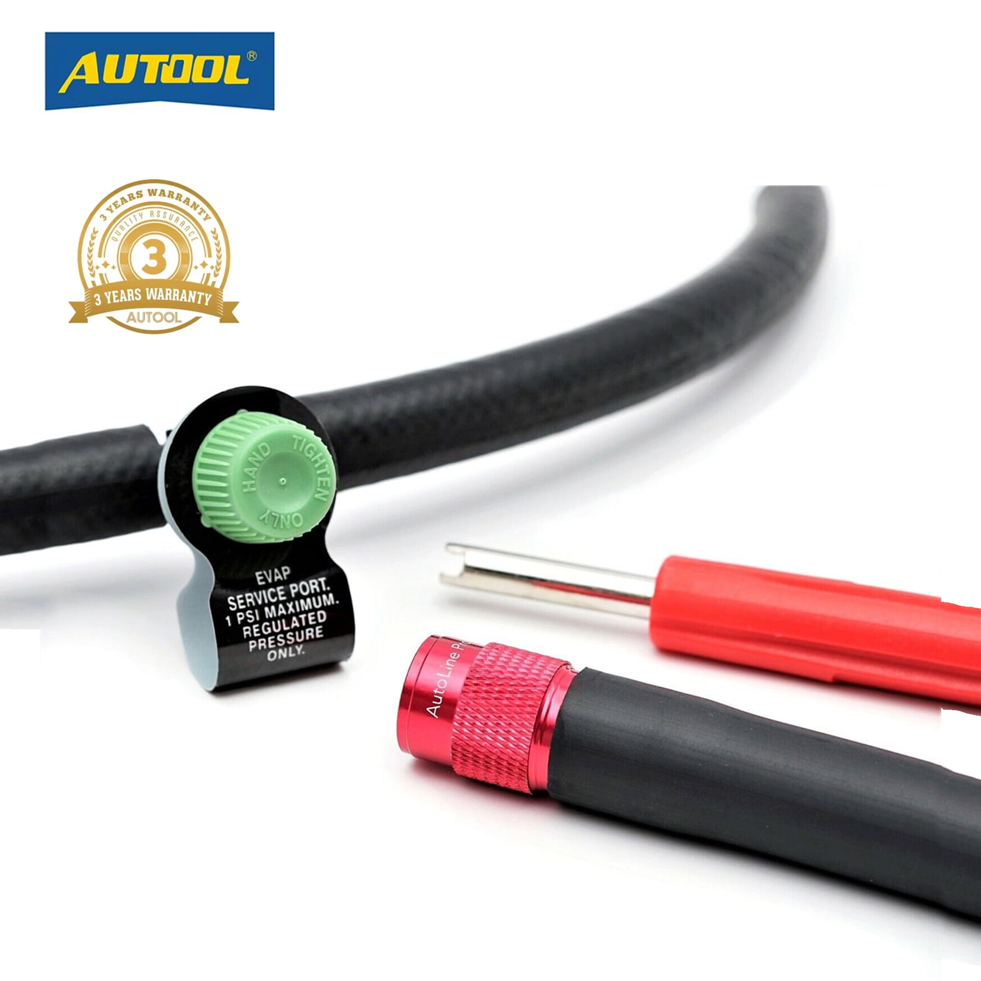 AUTOOL EVAP Service Port Adapter Adaptor Connector Kit, W/Valve Removal ...