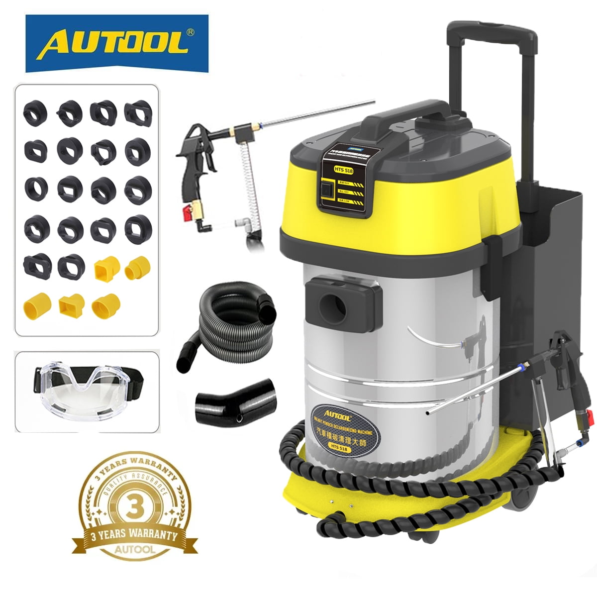 AUTOOL HTS518 Car Engine Cleaning Machine Walnut Sand Blasting De ...