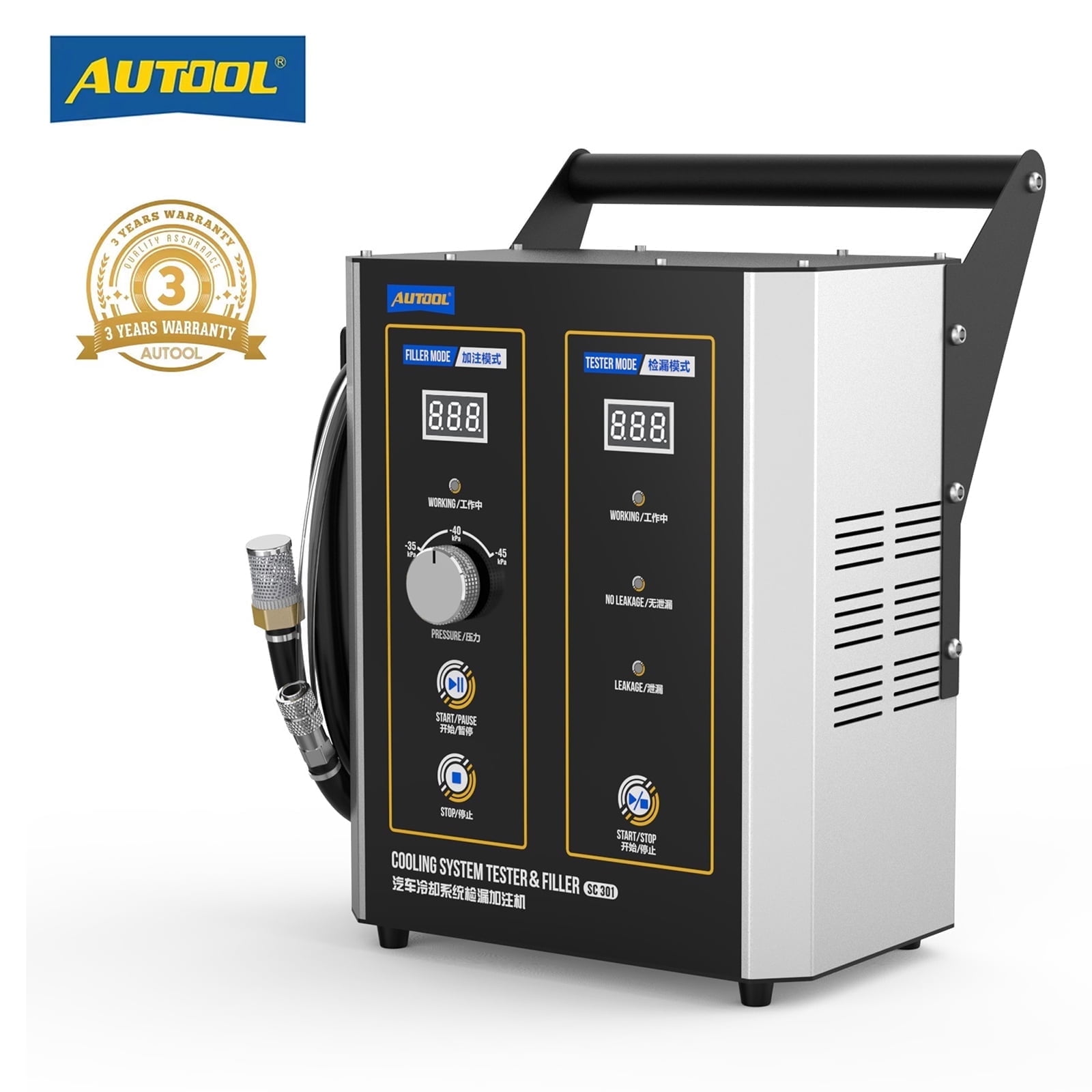 AUTOOL SC301 Cooling System Tester Filler, Coolant Replacement ...