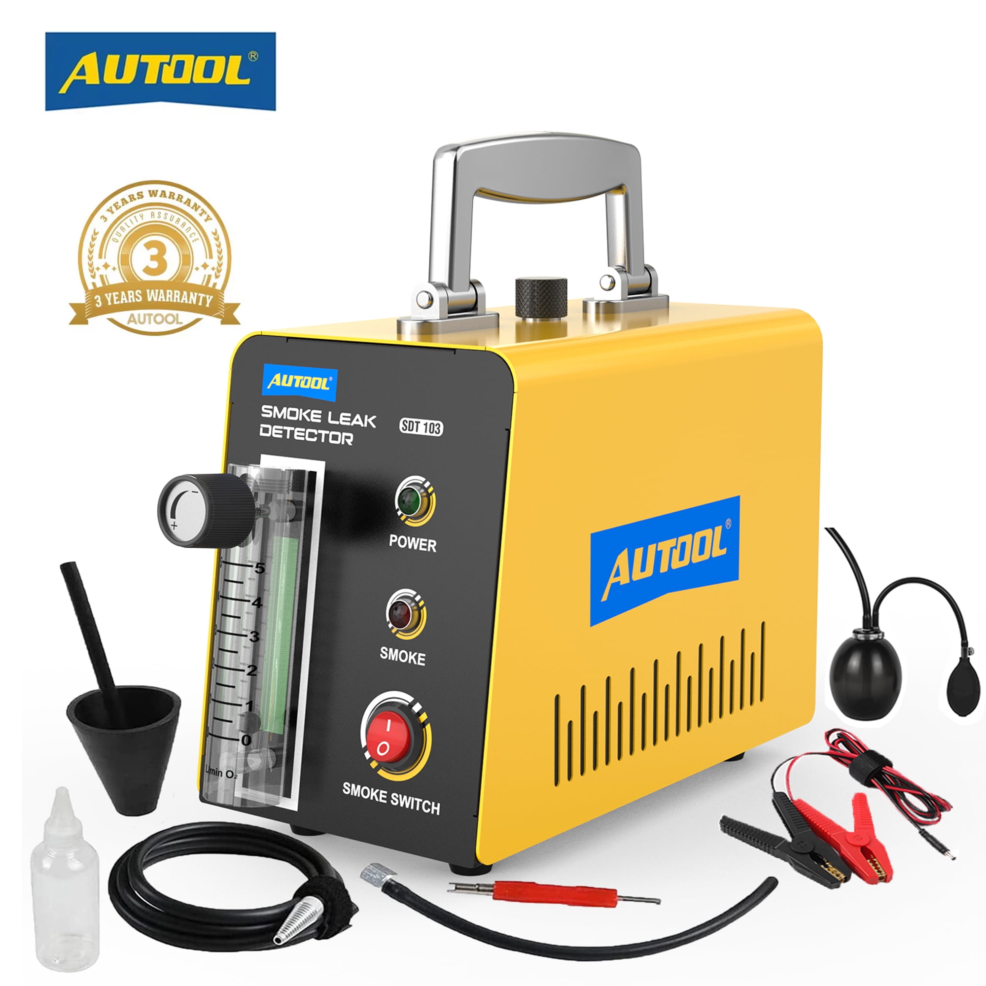 Free Shipping! AUTOOL SDT103 EVAP Car Smoke Machine Automotive Vacuum Smoke Leak Detector DC12V ...