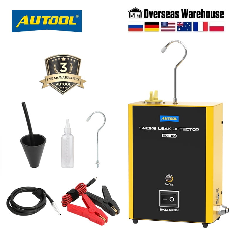 AUTOOL SDT50 12V Car Smoke Leak Detector Automotive EVAP Leakage Gas ...