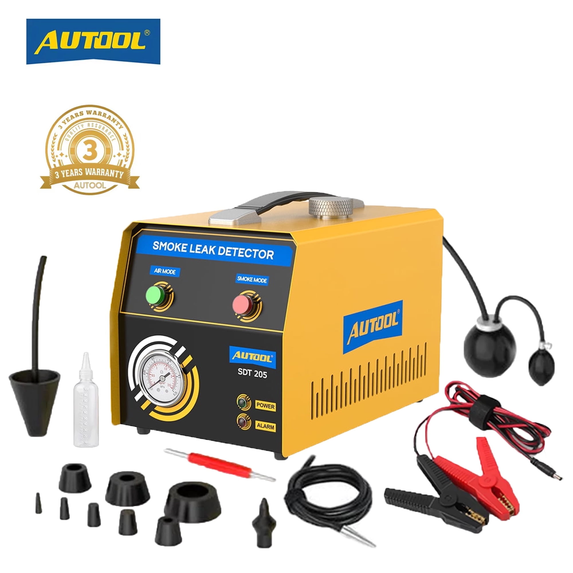 AUTOOL Smoke Leak Detector DC12V Car EVAP Smoke Machine Dual Mode Automotive Exhaust System ...