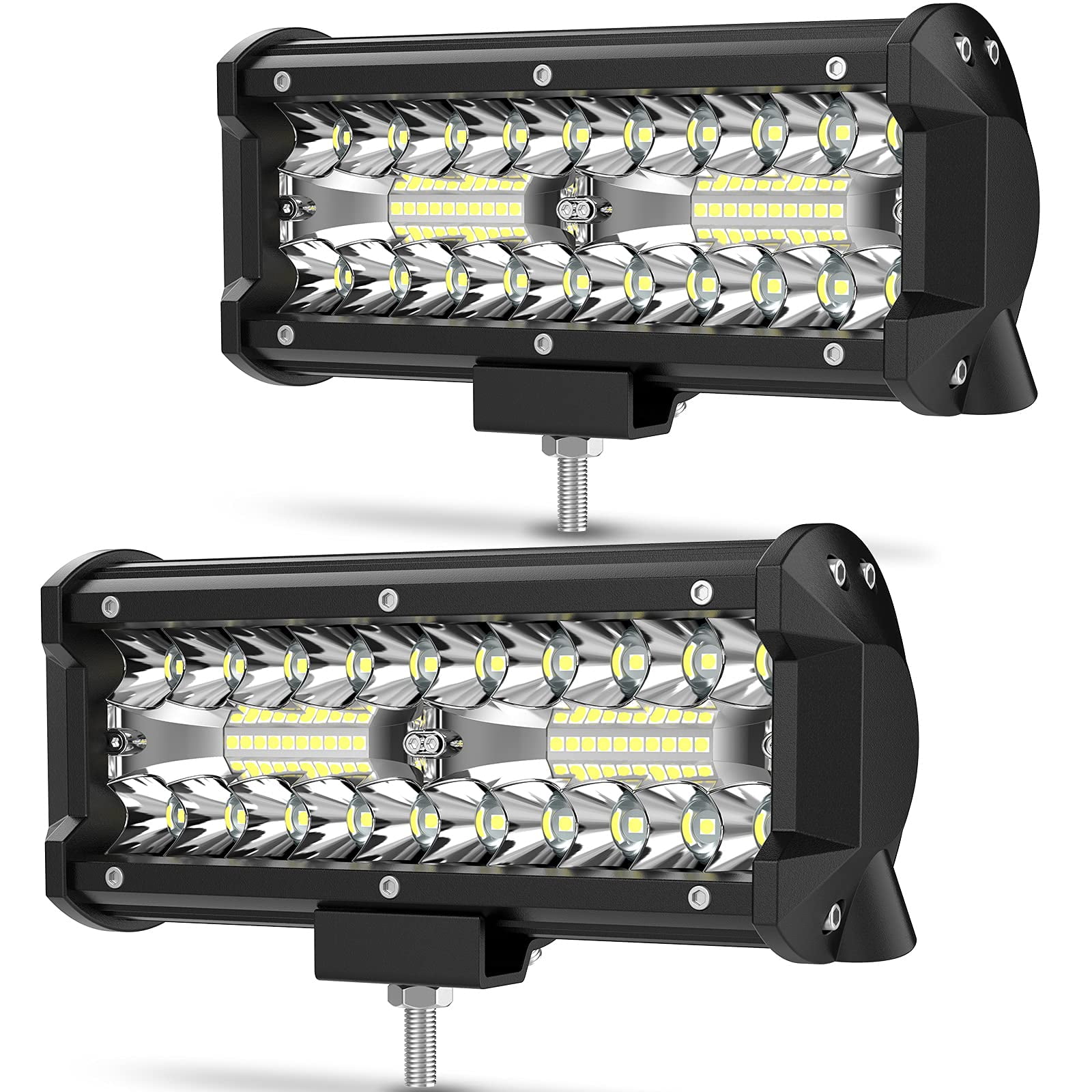 AUTOSAVER88 Led Light Bar 2Pcs 7 Inch 240W 24000lm Led Pods Lights Off ...