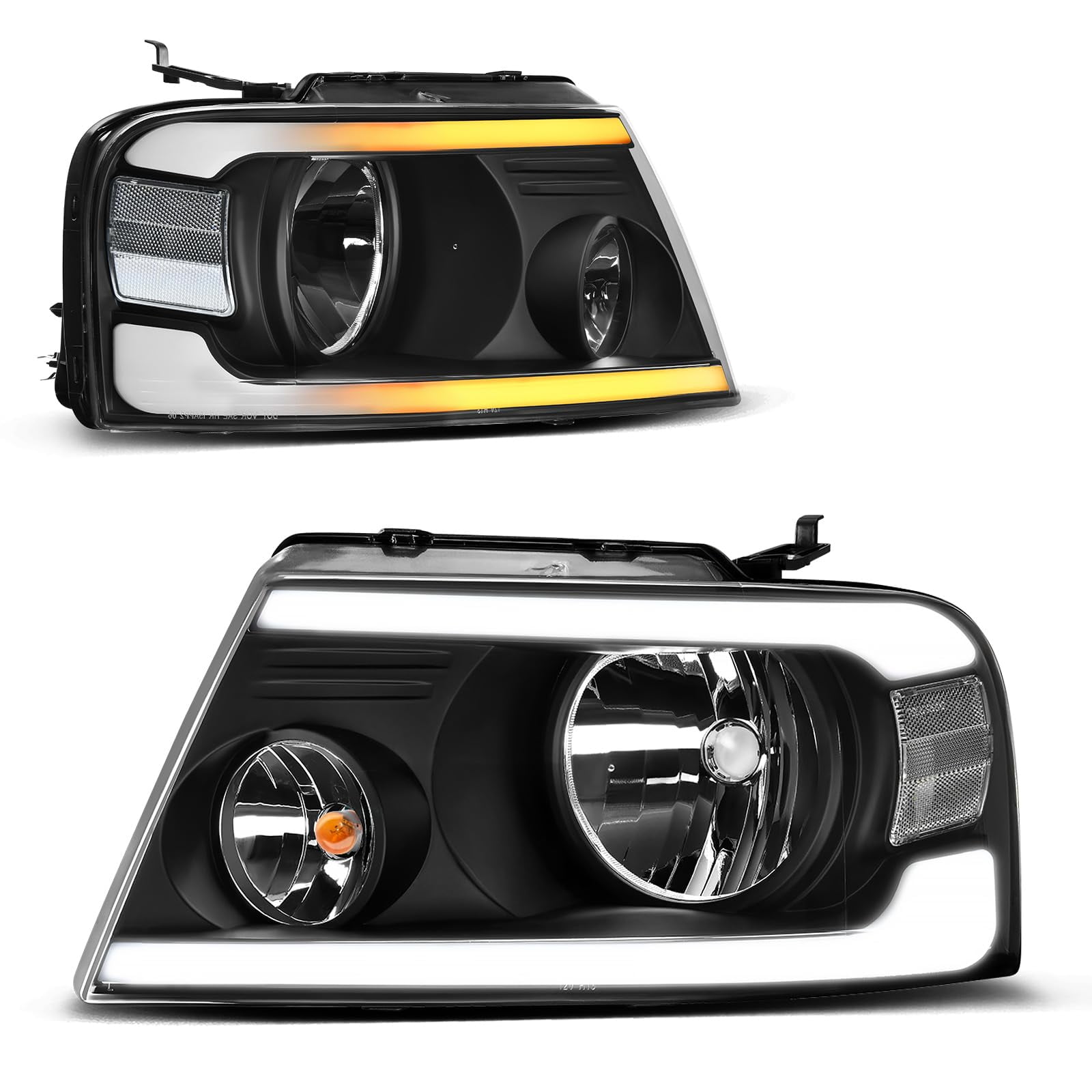 AUTOSAVER88 Switchback LED Tube Headlights Assembly Compatible with ...