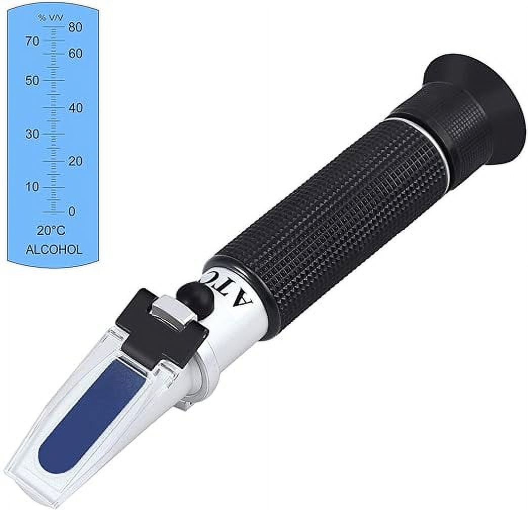 AUTOUTLET Alcohol Refractometer with ATC 0-80% Vinometer Alcohol Tester ...