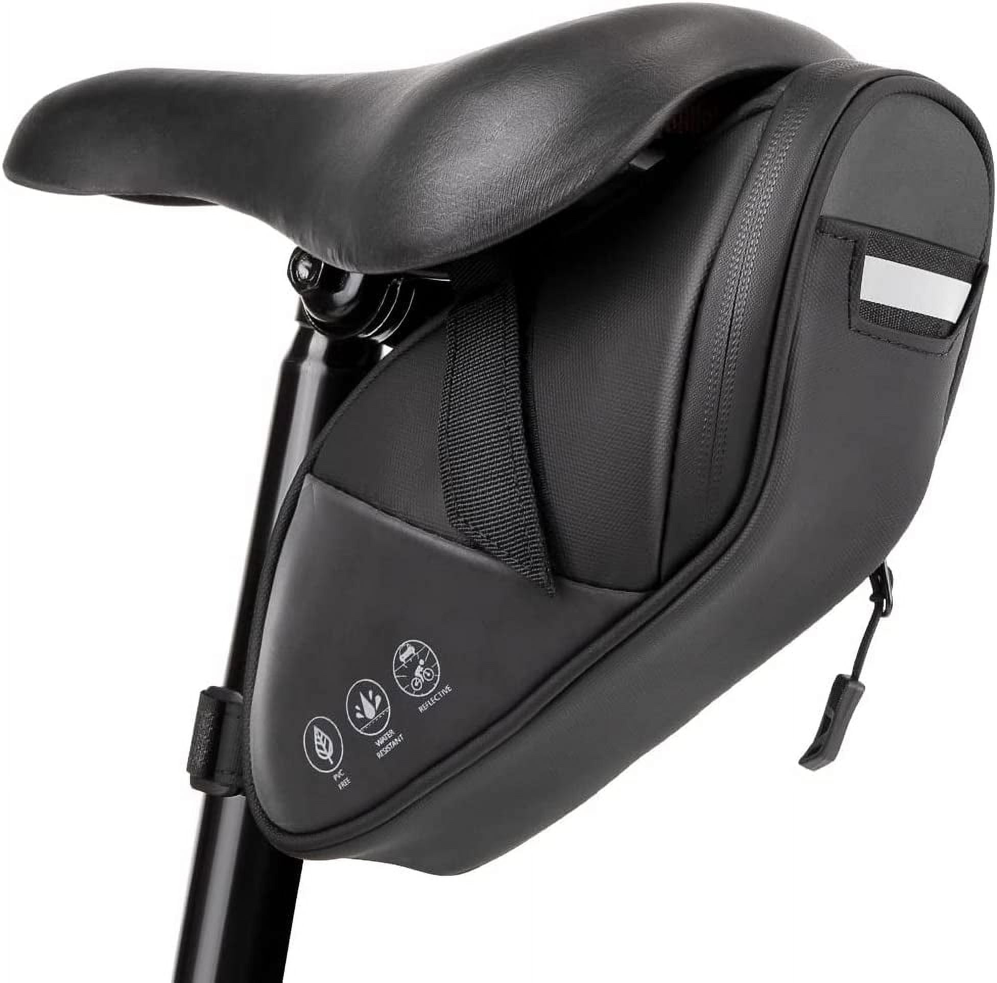 AUTOWT Reflective Small Travel Rear Cycling Bike Saddle Bag, Waterproof ...