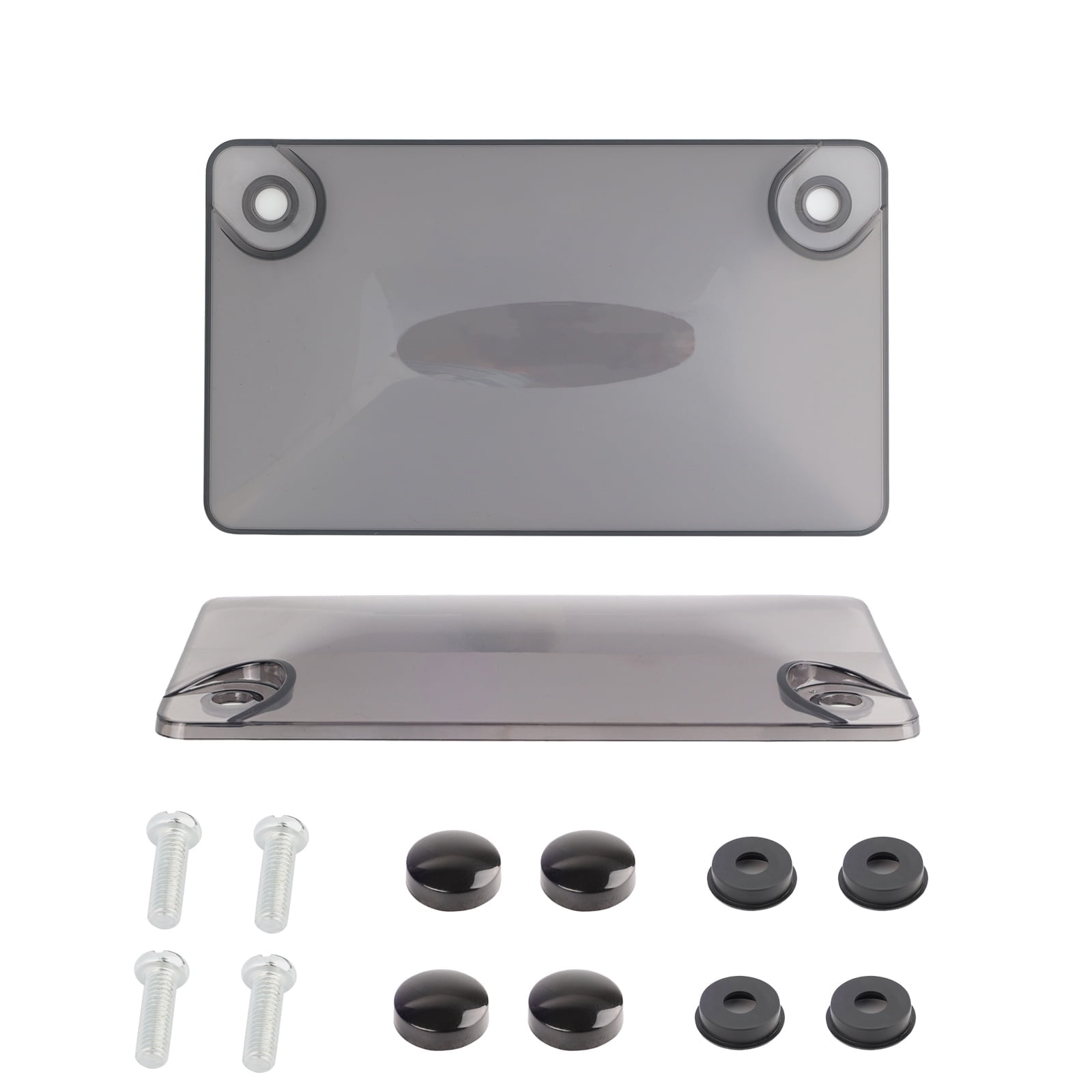 Yi Ya Su Motorcycle Bubble Tinted License Plate Cover, Fits USA and ...