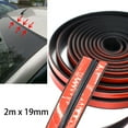 AUTOXBERT 2M/6.5FT T Shape Windshield Seal Strip Trim Car Front Rear ...