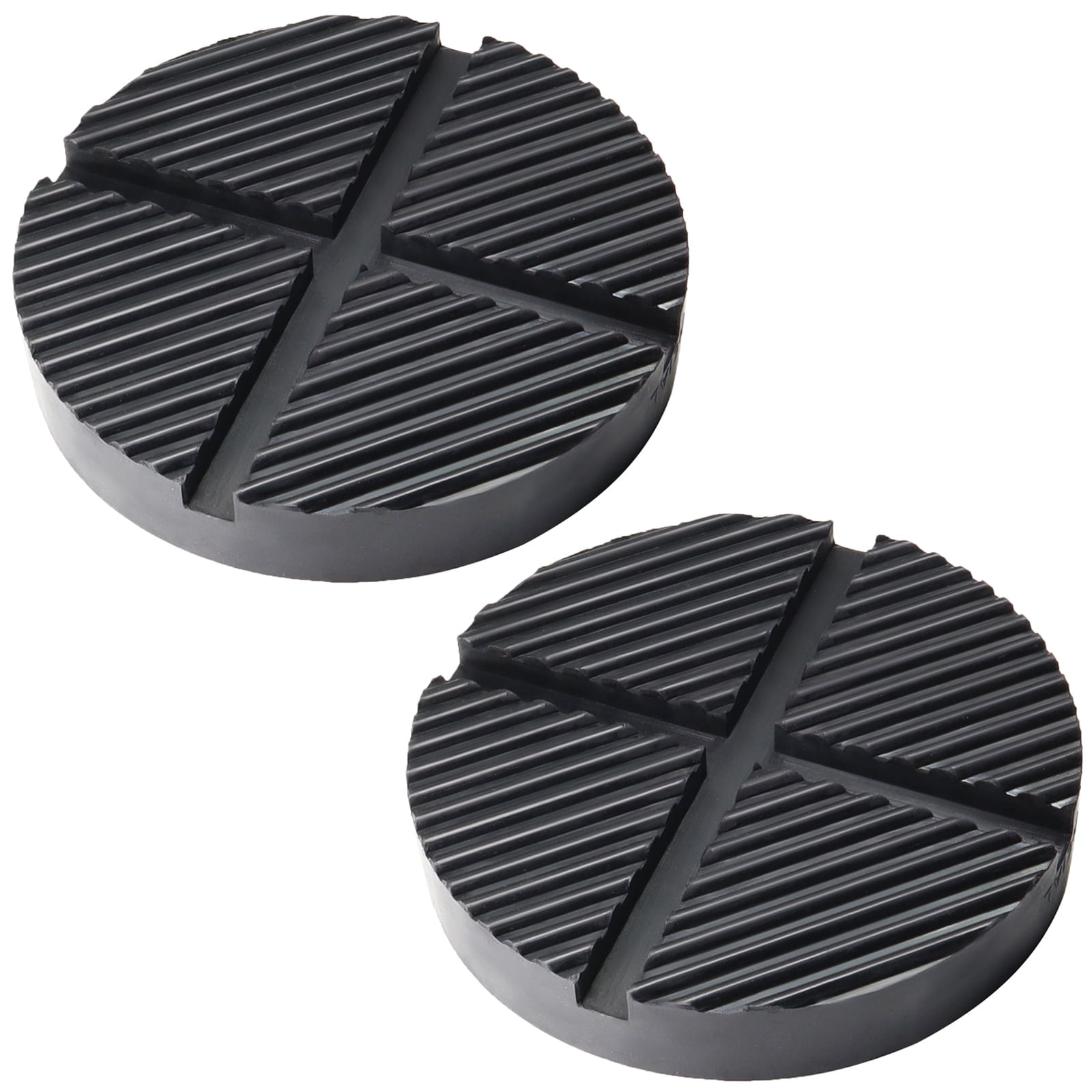 AUTOXBERT 2PCS Rubber Jack Pad Adapter Cross Slotted Universal 4 Ton ...
