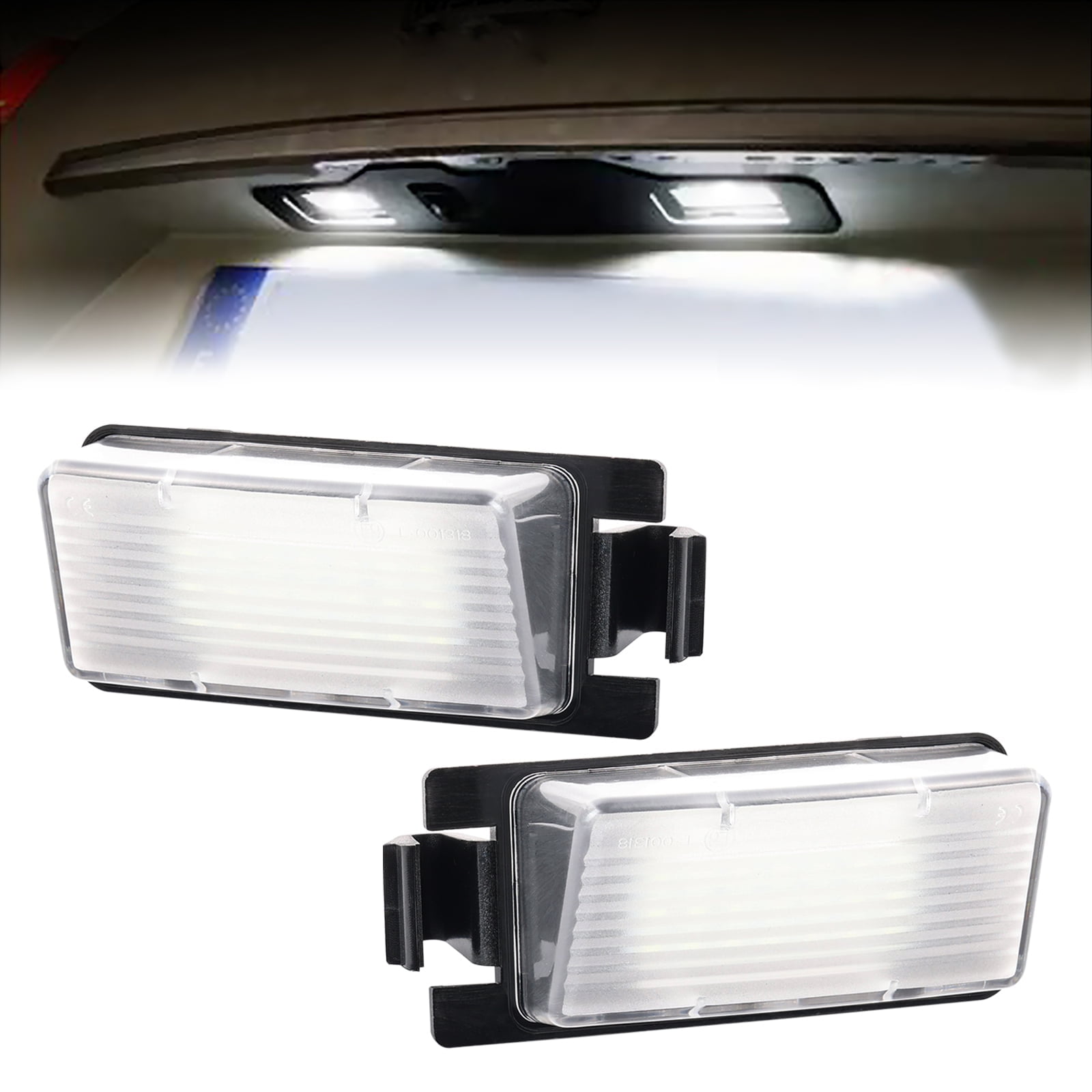 AUTOXBERT 2X License Plate Light 18LED for Nissan GT-R R35 2009 2010 ...