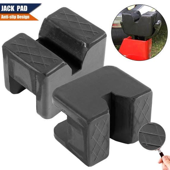 AUTOXBERT 2X Universal Jack Stand Pad Adaptor Block Jacking Point Pinch ...
