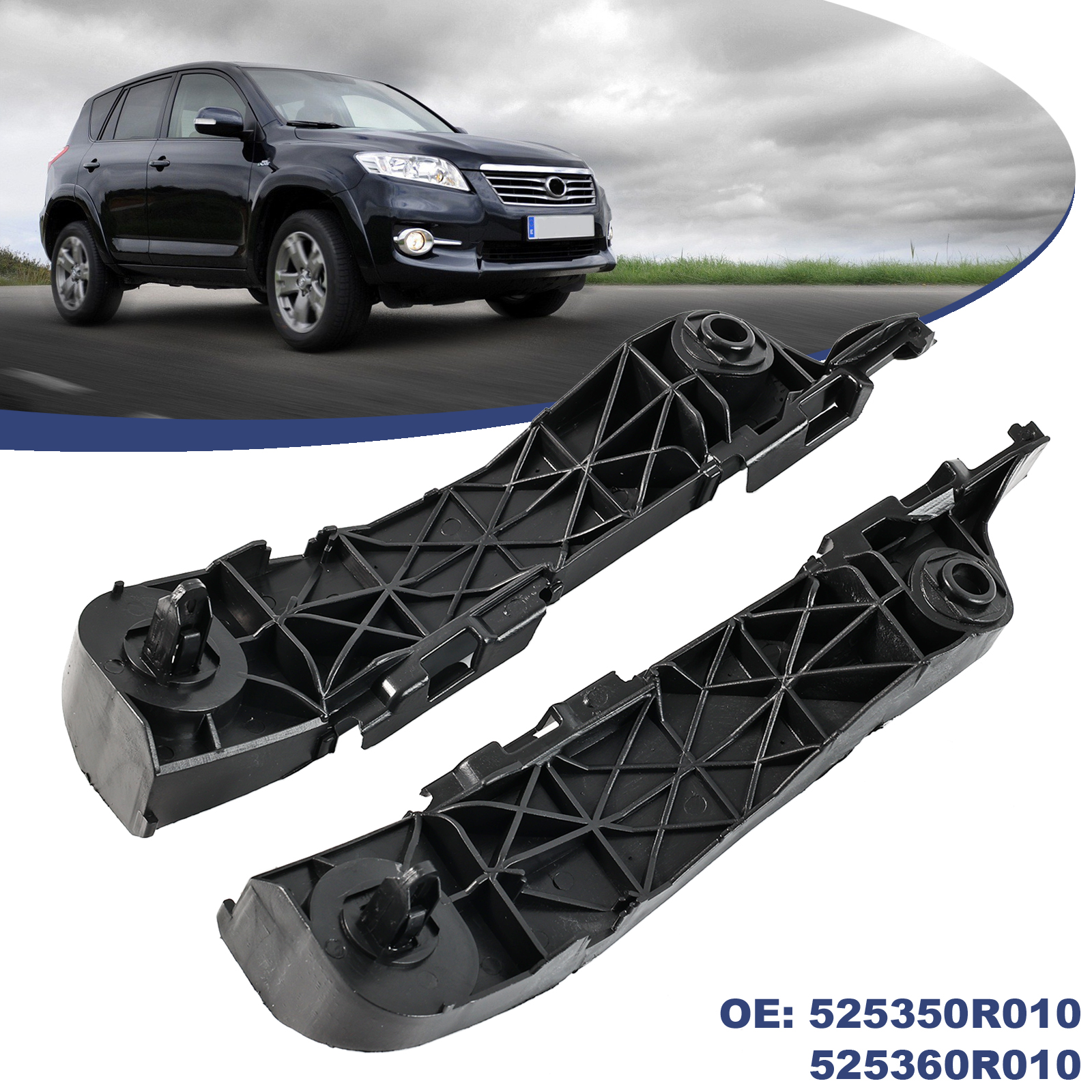 AUTOXBERT 2pcs Bumper Bracket for Toyota RAV4 2006-2012 Front Left ...