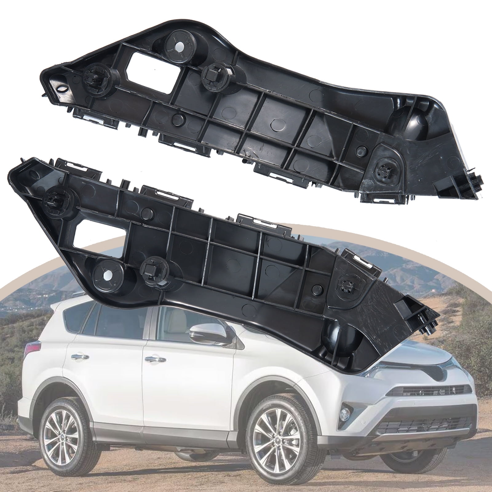 AUTOXBERT 2pcs For Toyota RAV4 2013-2018 Car Bumper Guide Mount Bracket ...