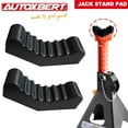 AUTOXBERT 2x 6Ton Axle Jack Stand Pad Adapter Universal Slotted Frame ...