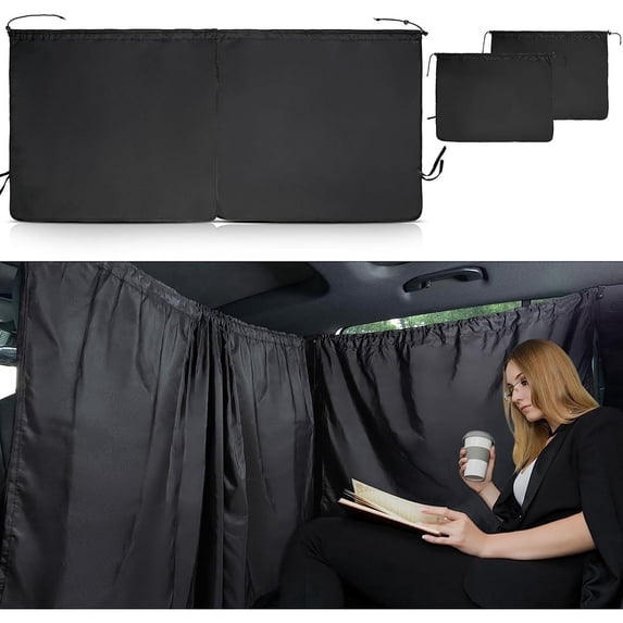 AUTOXBERT Car Privacy Curtains for SUV Side Windows Blackout Sun Shade ...