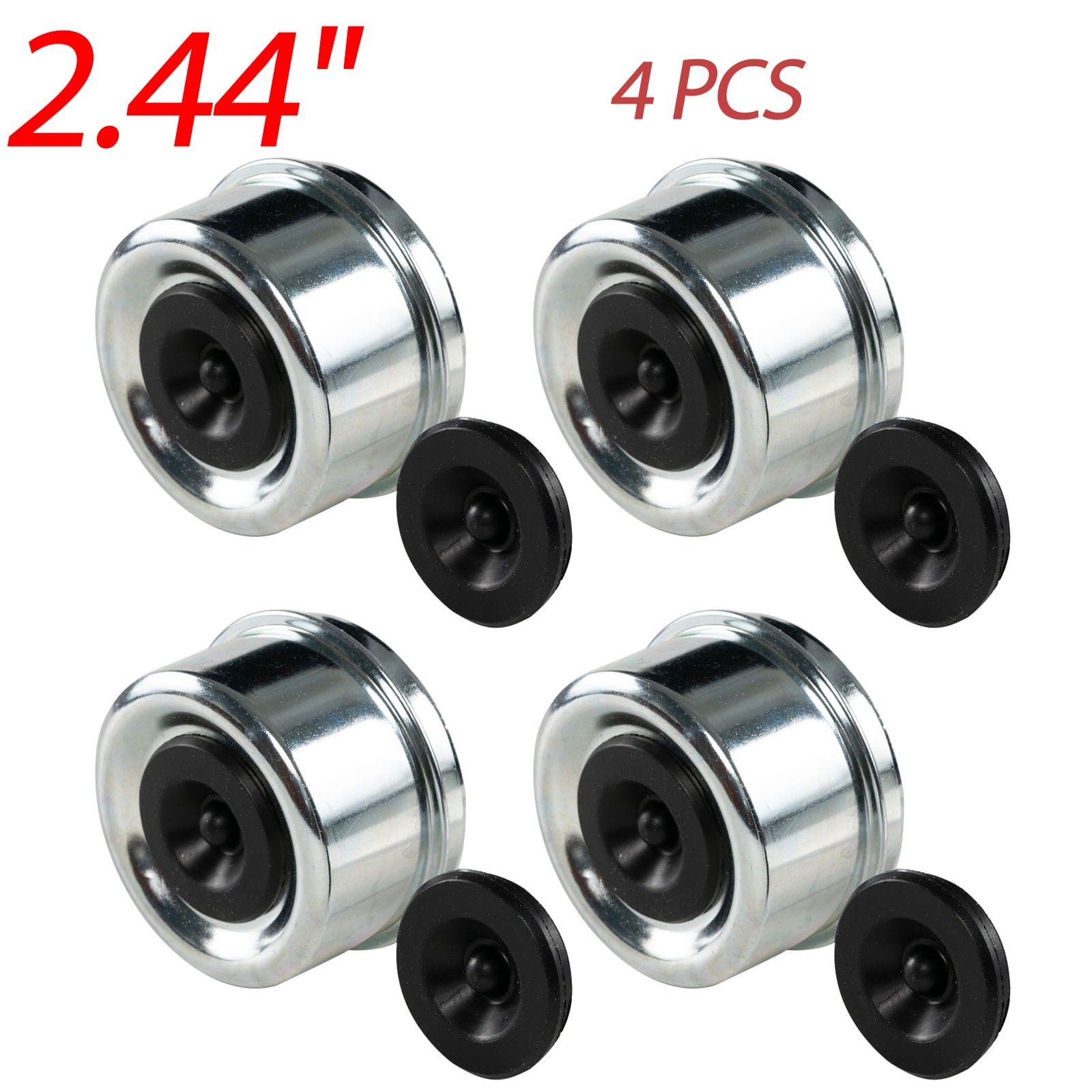AUTOXBERT 4PCS 2.44" Trailer Hub Wheel Bearing Protectors W/ Dust Cap ...