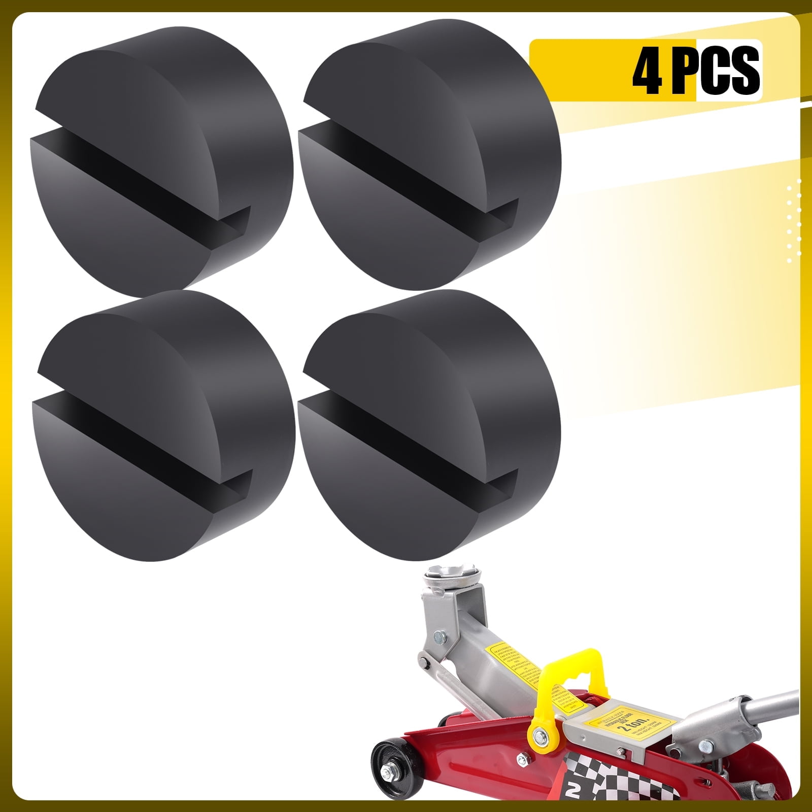 AUTOXBERT 4Pcs Rubber Jack Pad Block Hydraulic Ramp Jacking Pads ...