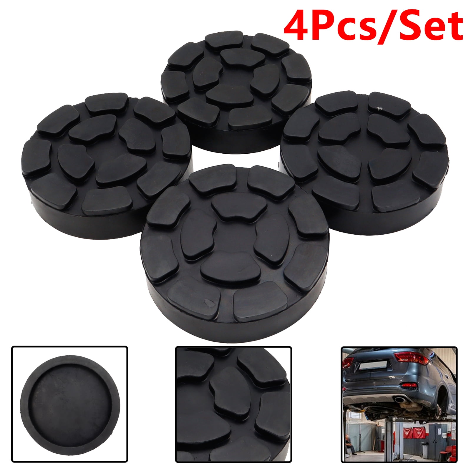 AUTOXBERT 4x Car Jacking Pads Rubber Lifting Pad Block for 2 Post Lift ...